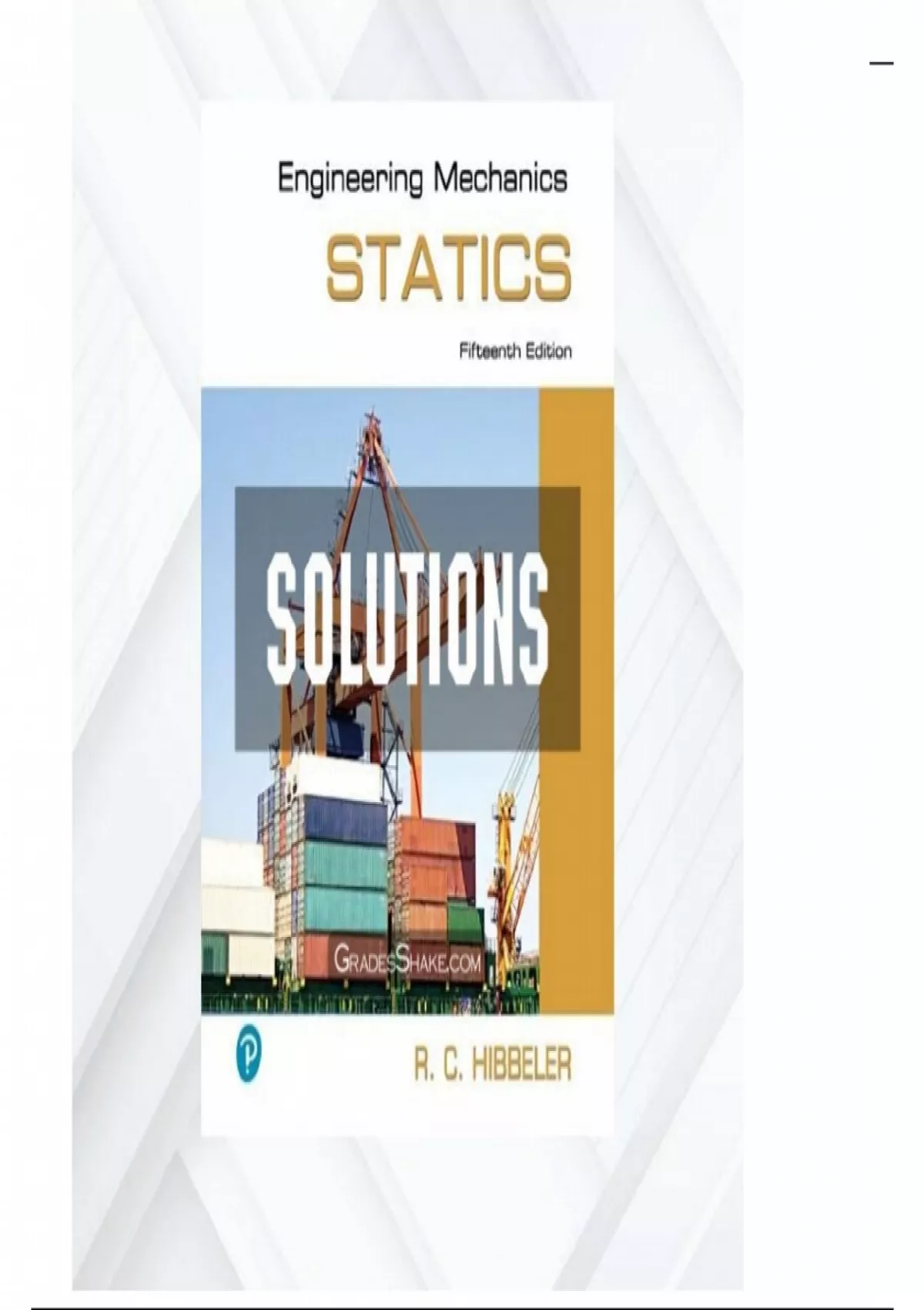 Solutions Manual – Engineering Mechanics: Statics 15th Edition by ...