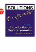 Solutions Manual – Introduction to Electrodynamics 5th Edition by David J. Griffiths – Complete ...