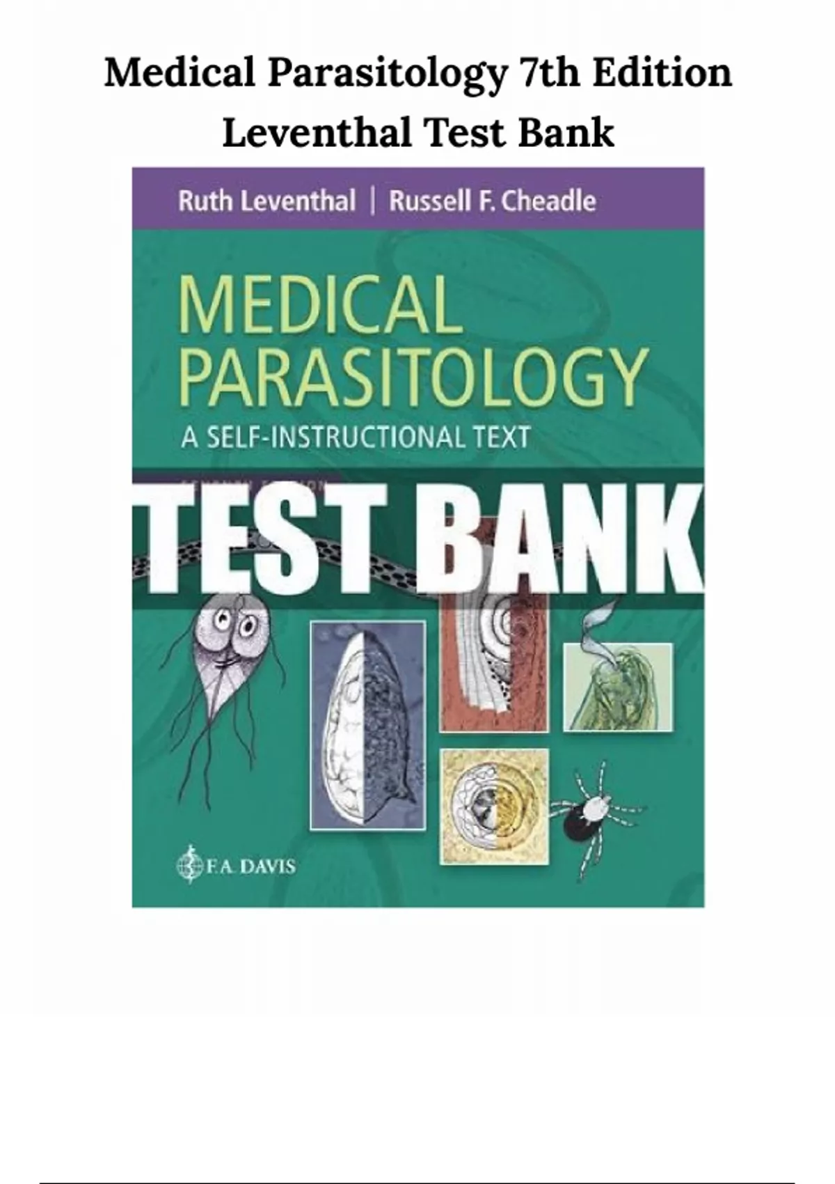 Medical Parasitology – 7th Edition by Leventhal | Complete Test Bank ...