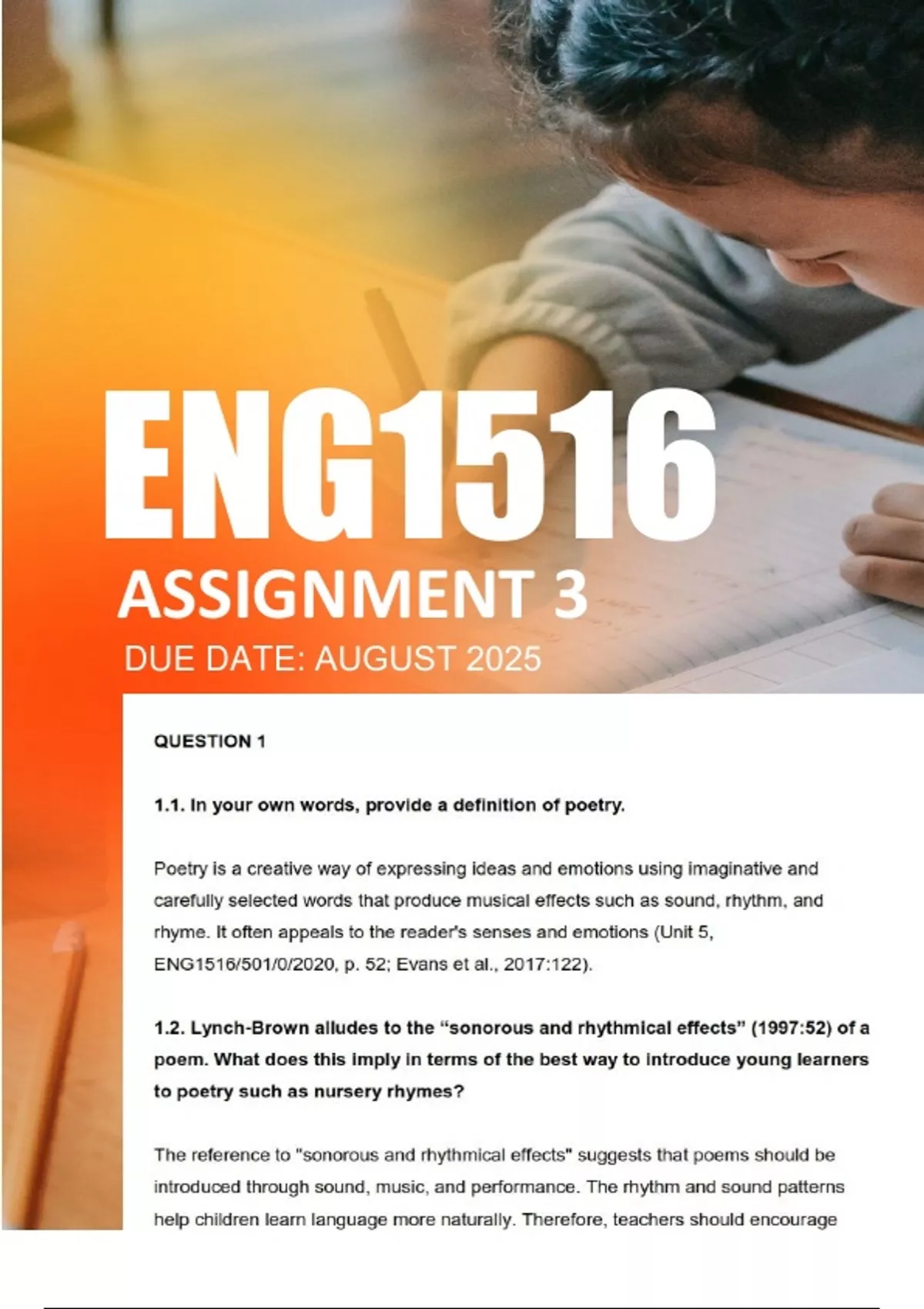 ENG1516 Assignment 3 (ANSWERS) 2025 - DUE 3 September 2025 - Applied ...