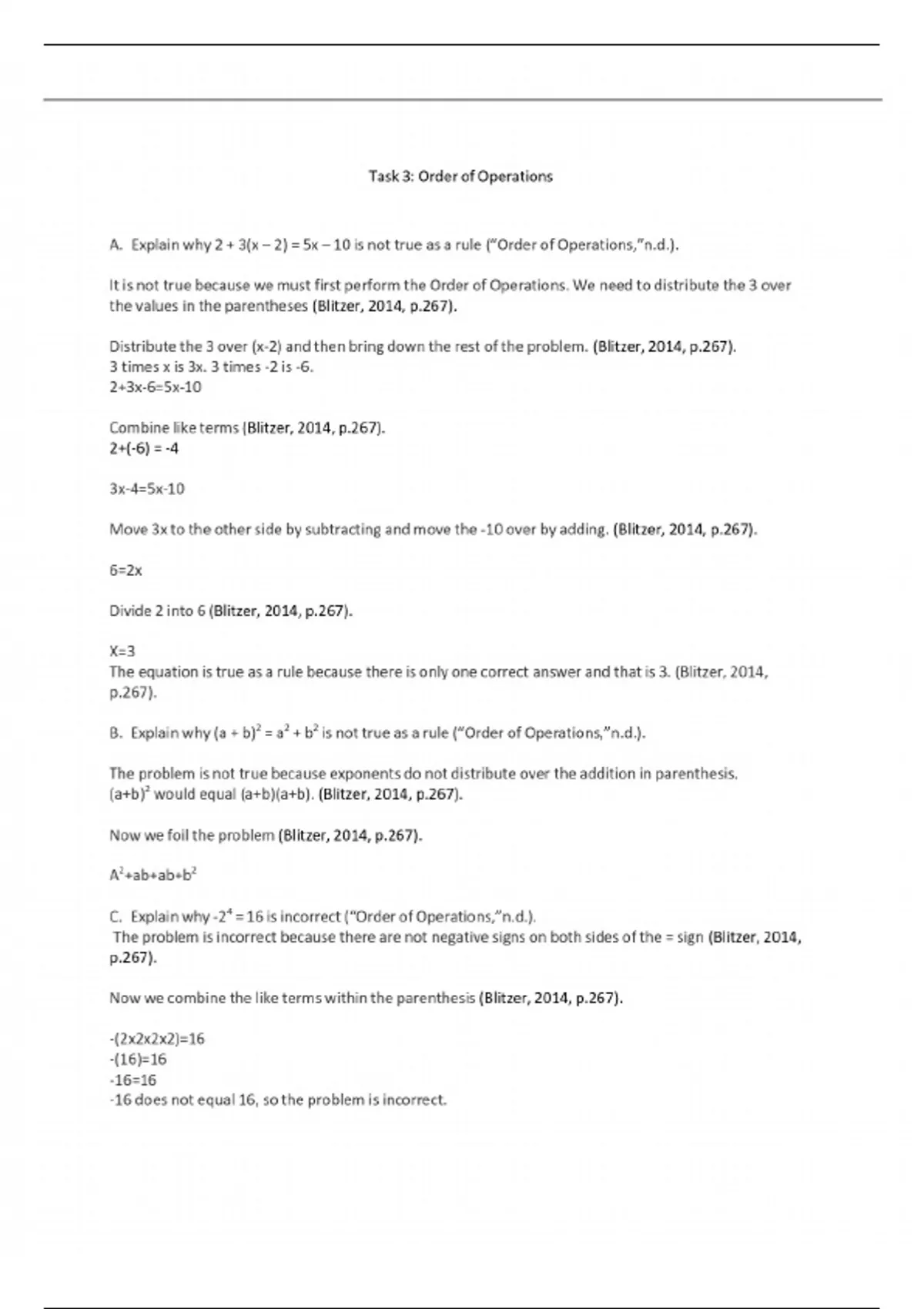 WGU C277 Math Task 3 With Complete Solutions 2025 - WGU C277 - Stuvia US
