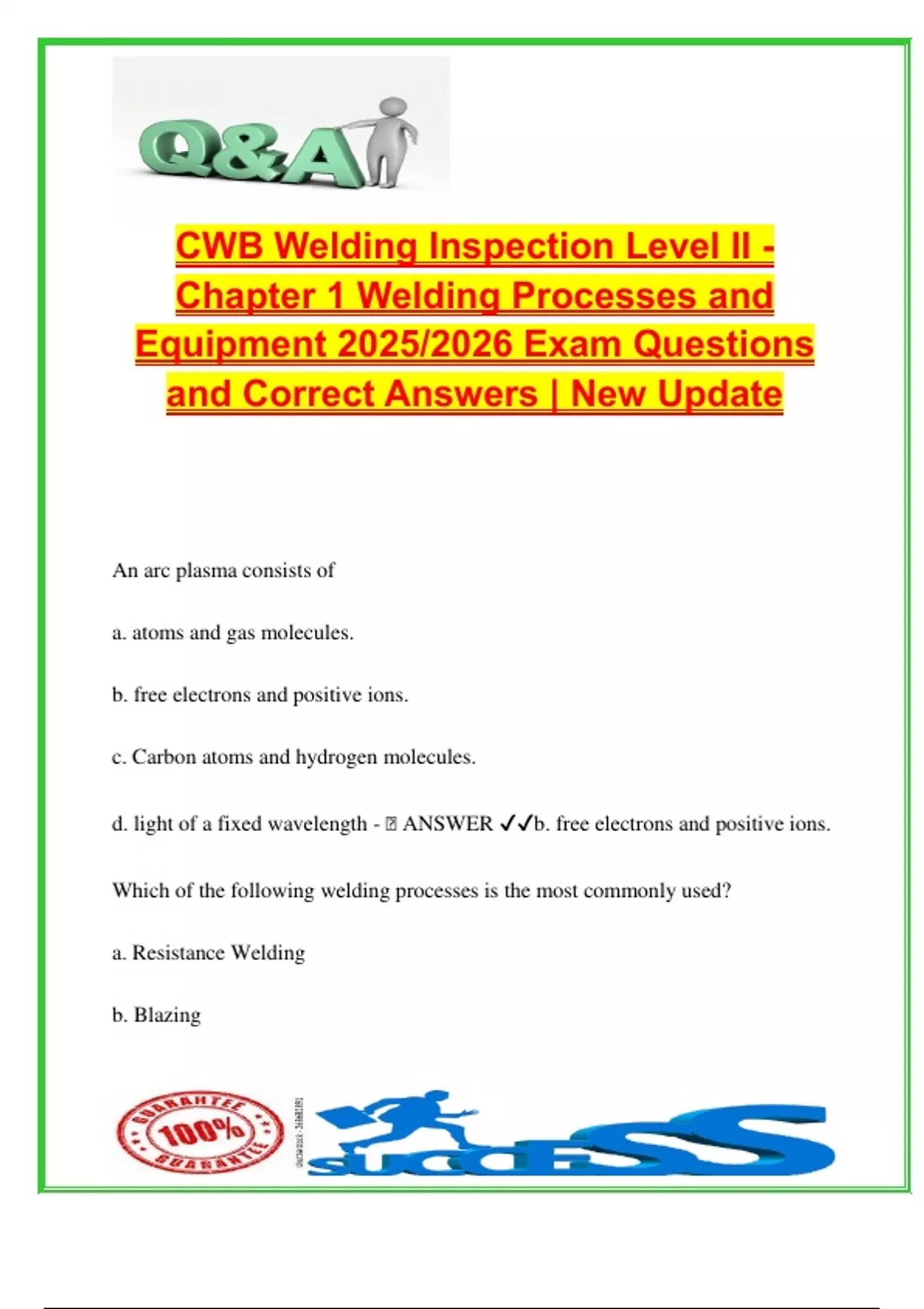 CWB Welding Inspection Level II – Chapter 1 (2025/2026) – 250 ...