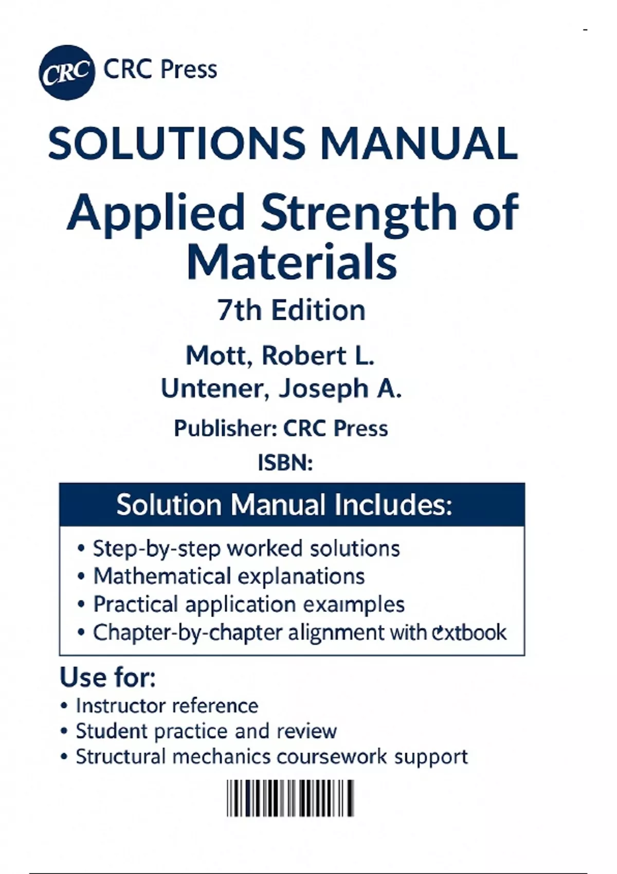 SOLUTIONS MANUAL — Applied Strength of Materials, 7th Edition — Robert ...