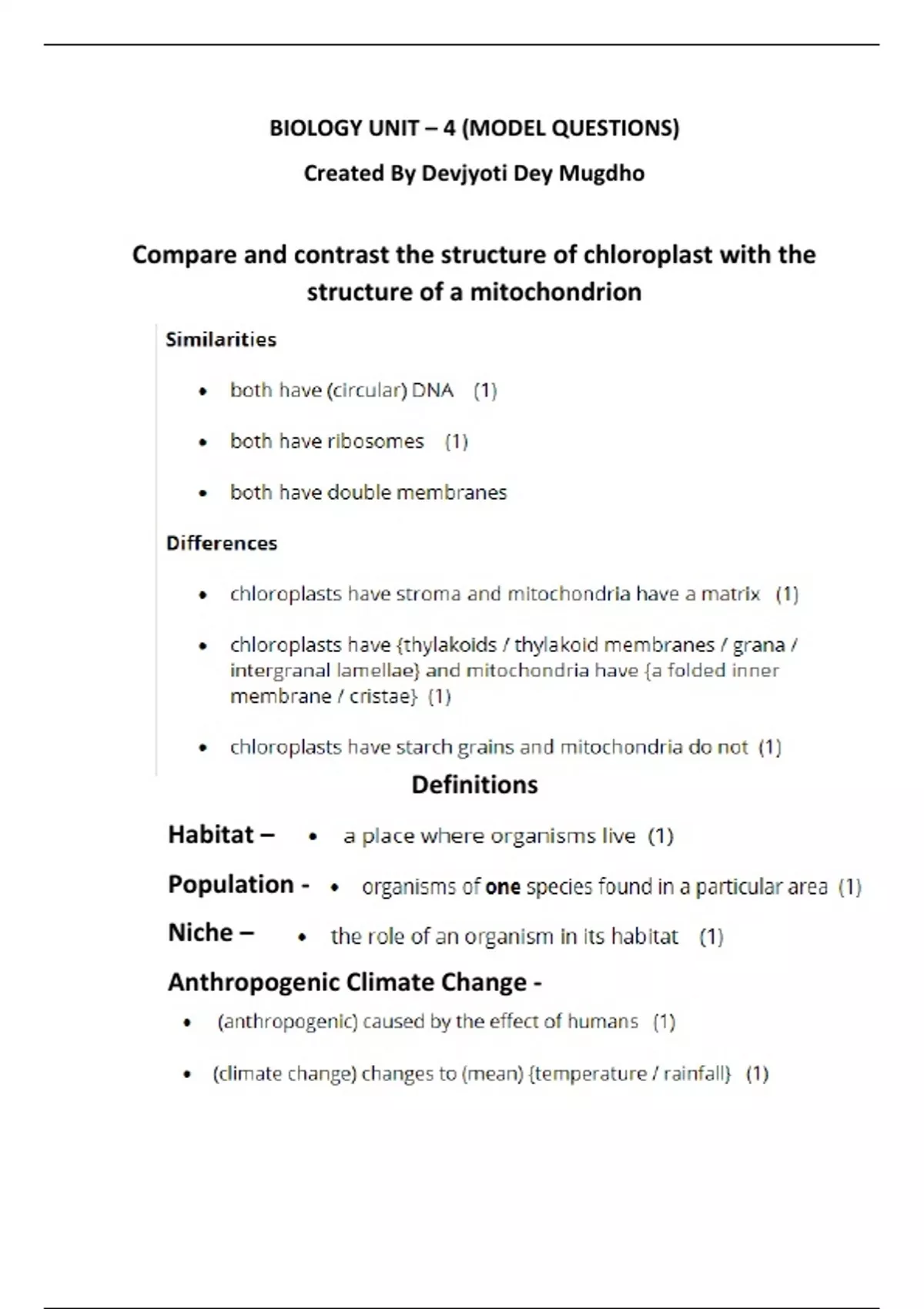 Summary Edexcel A'level Biology UNIT 4 - BIOLOGY - Stuvia US