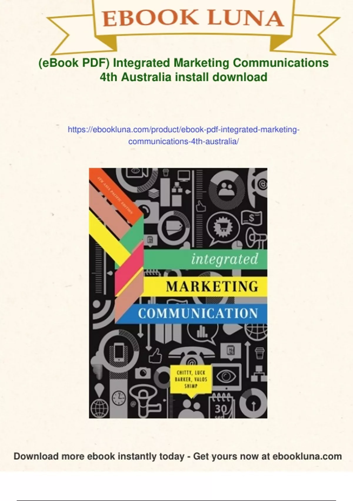 Summary (eBook PDF) Integrated Marketing Communications 4th Australia - Instant Download ...