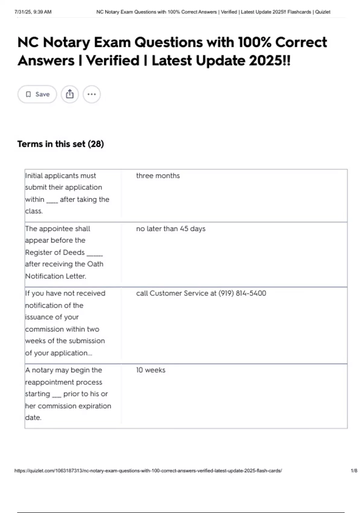 NC Notary Exam Questions with 100% Correct Answers | Verified | Latest ...