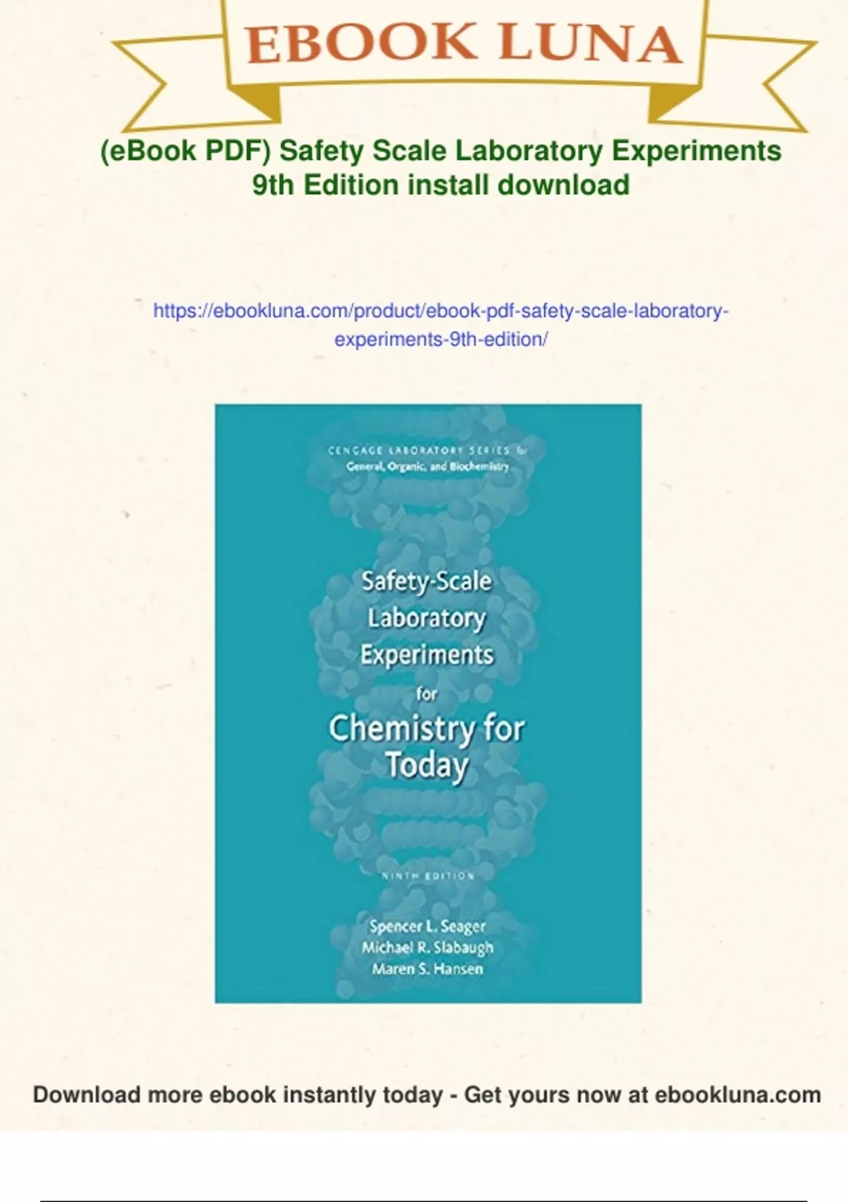 Summary (eBook PDF) Safety Scale Laboratory Experiments 9th Edition ...