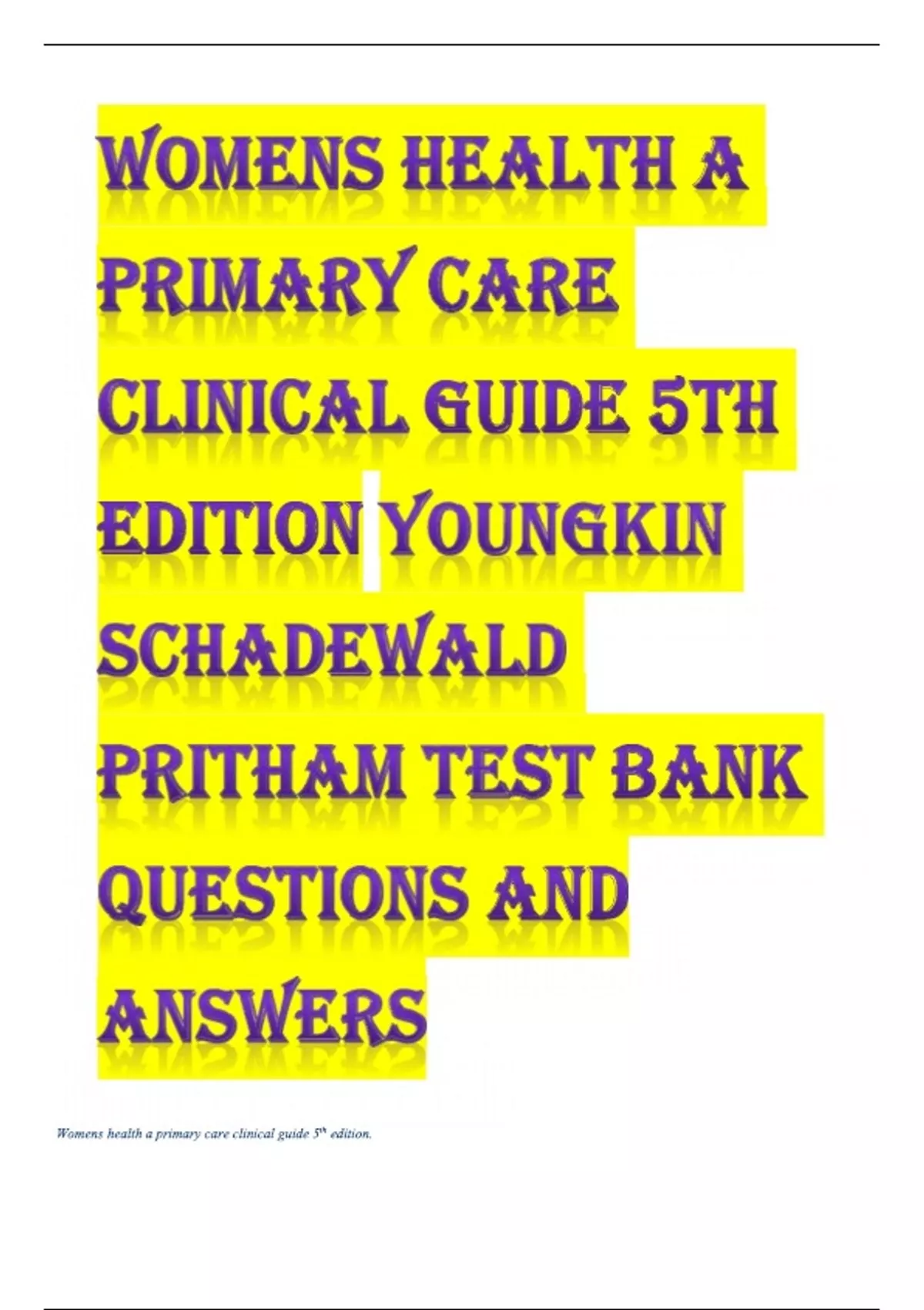 Women’s Health: A Primary Care Clinical Guide" (5th Edition) by ...