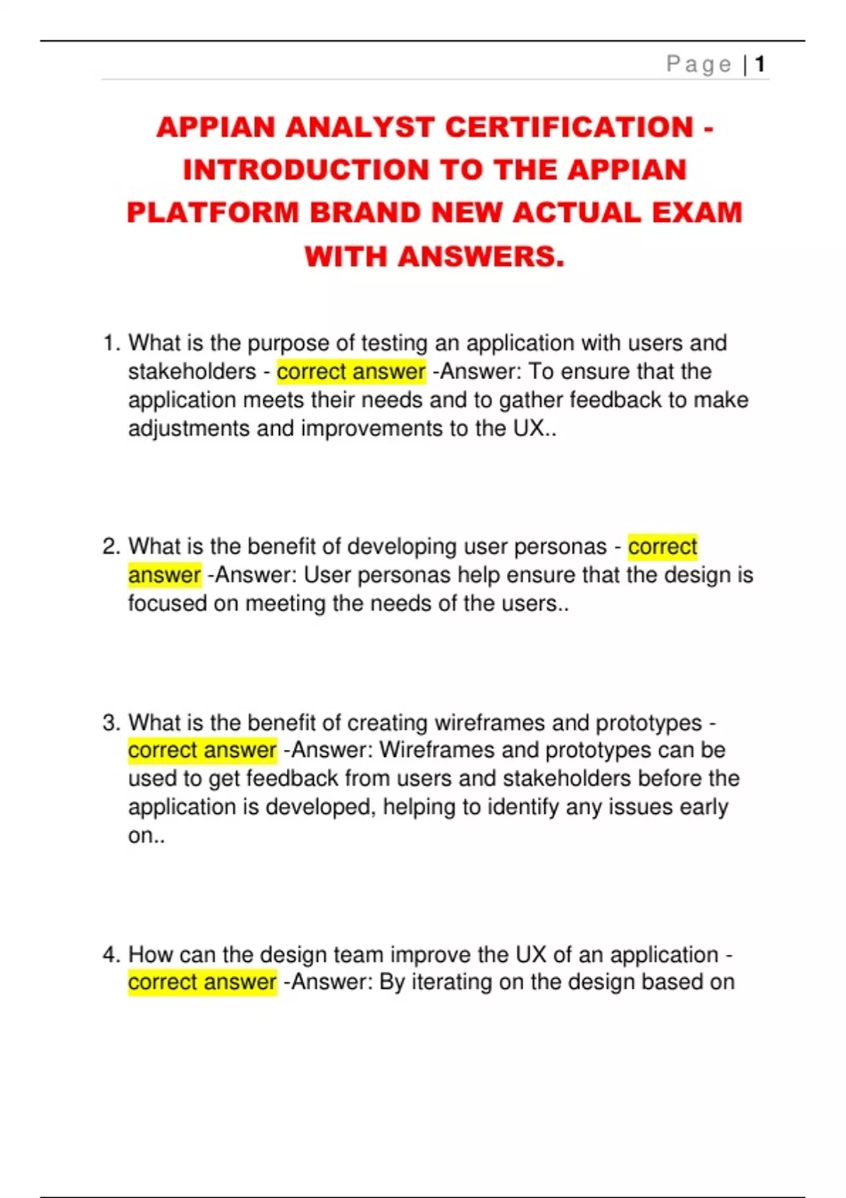 APPIAN ANALYST CERTIFICATION - INTRODUCTION TO THE APPIAN PLATFORM ...