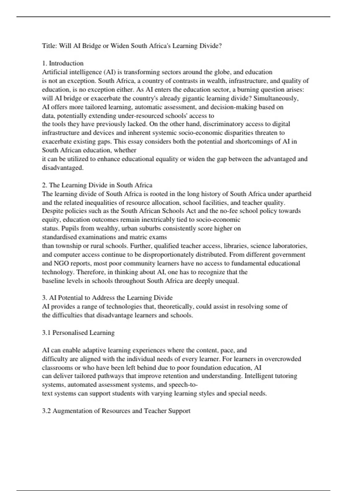 ENG1502 Assignment 3 (COMPLETE ANSWERS) 2025 - DUE 22 August 2025 ...