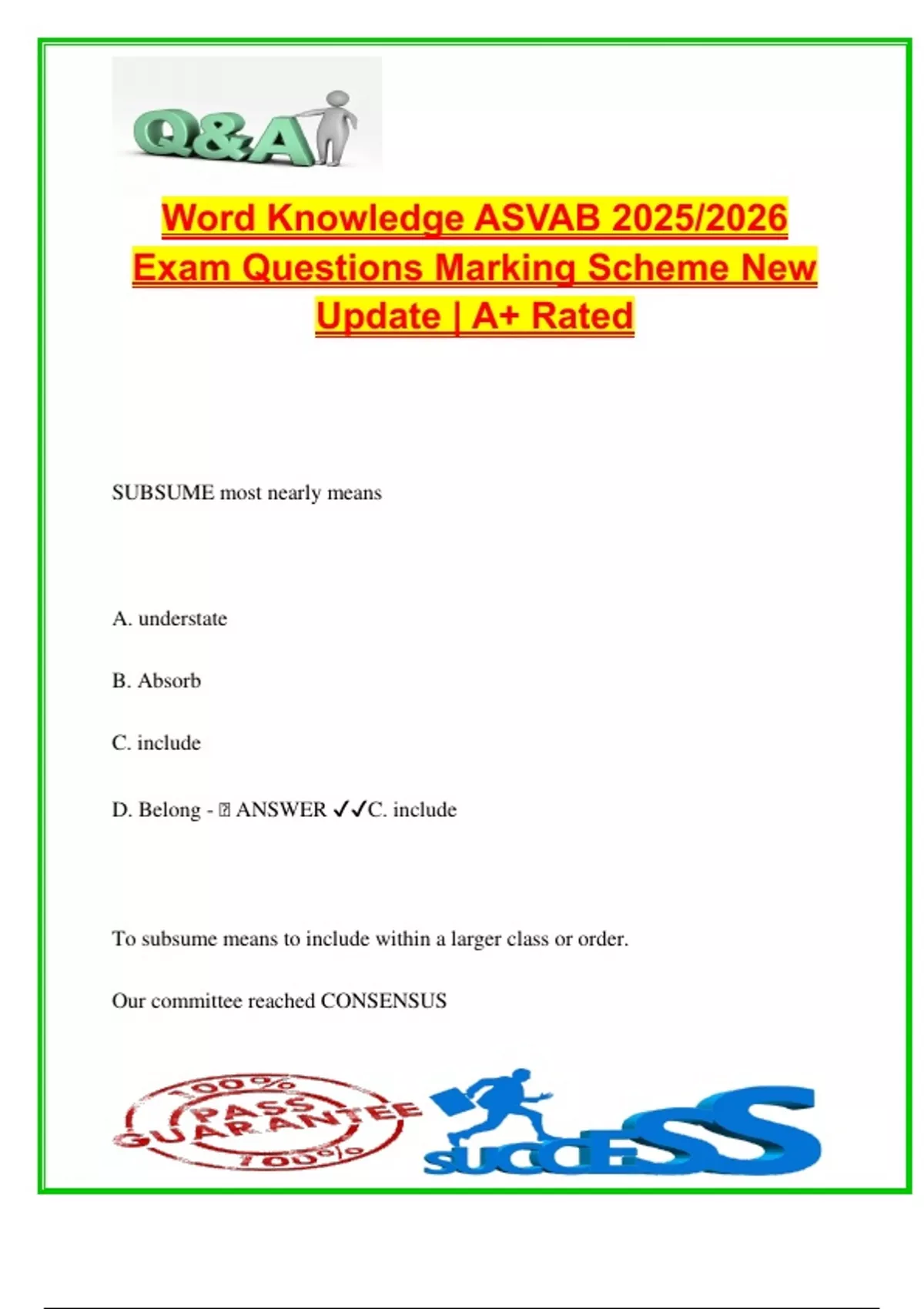 ASVAB 2025/2026 Full Exam Practice | 100+ Verified Questions & Answers ...
