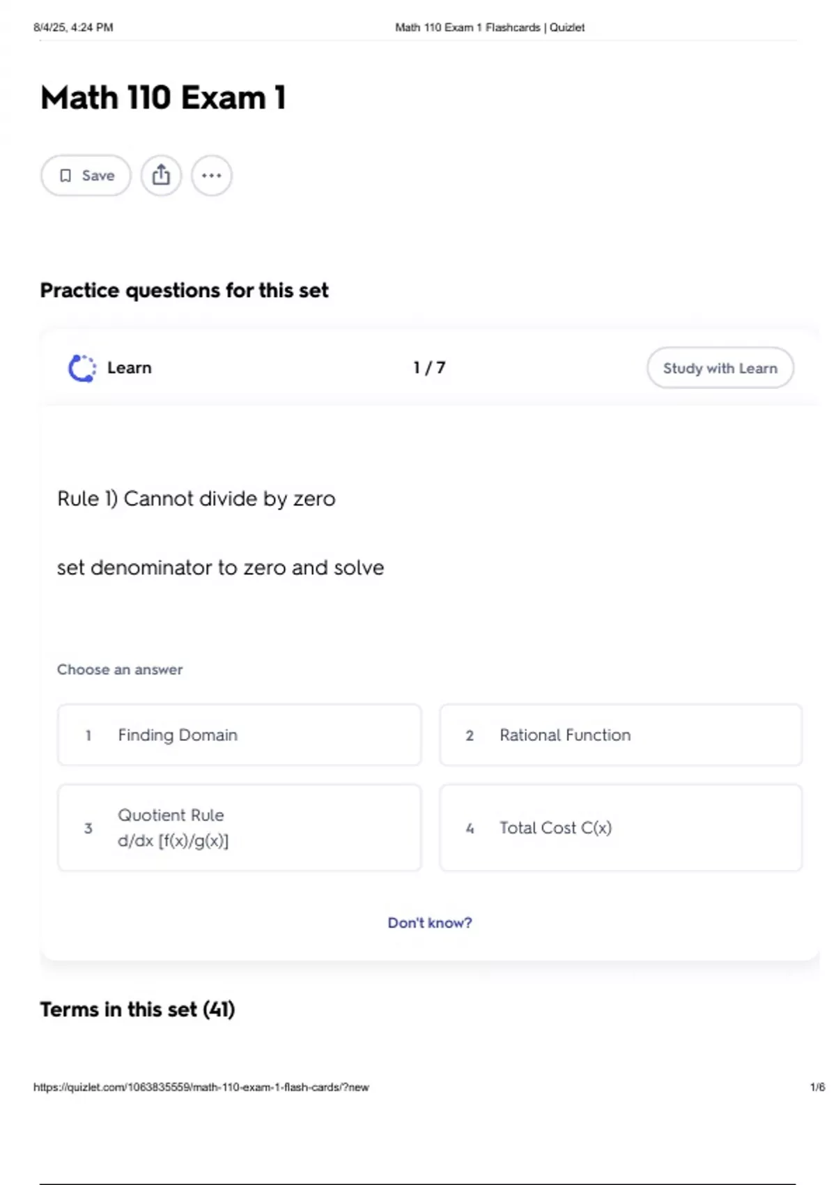Math 110 Exam 1 Questions And Answers | 2025 Updated Solutions | 100% ...