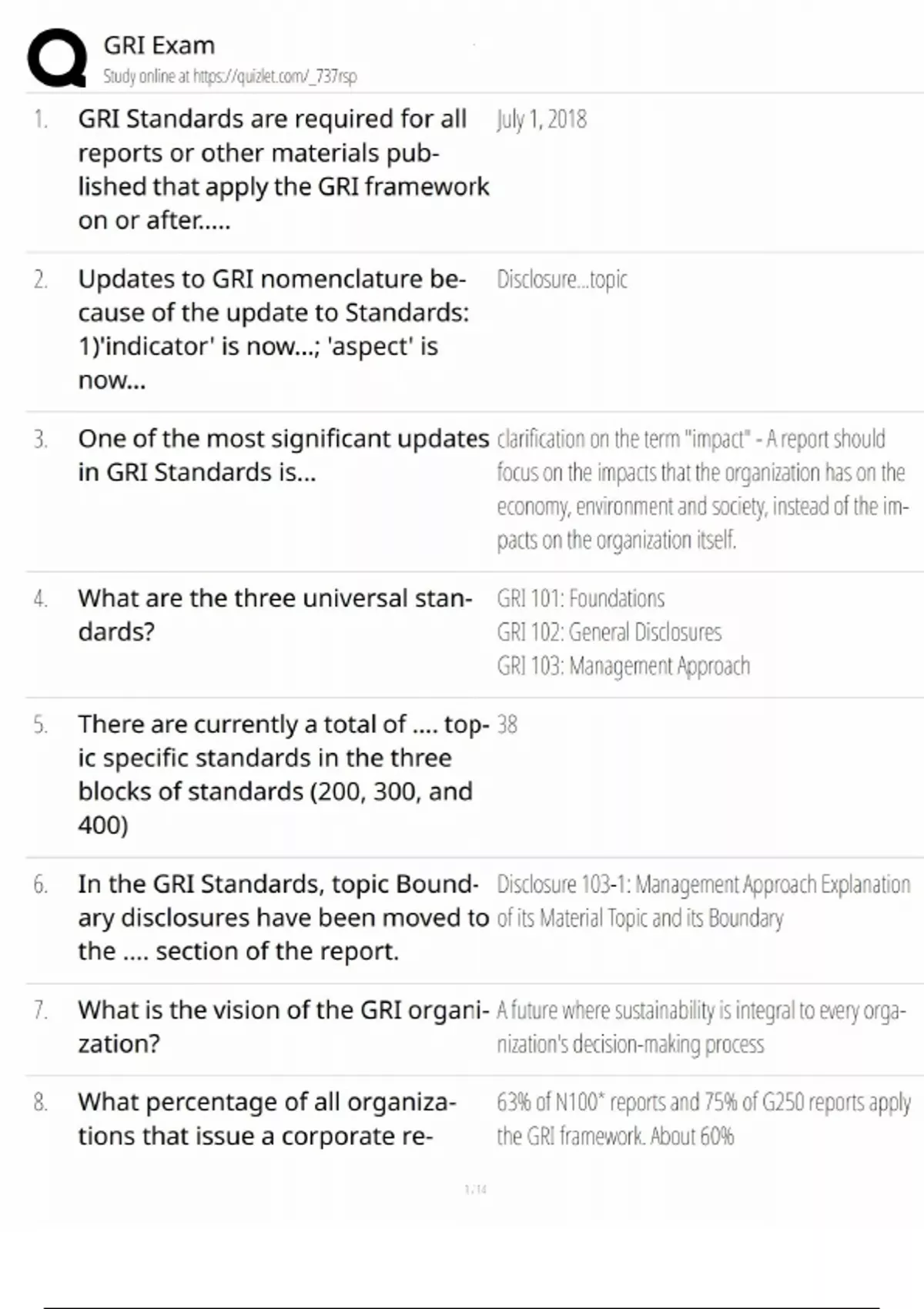 GRI Exam 2023 / Study Guide with Correct Answers / Score 100% – 2025 Comprehensive Update - GRI ...