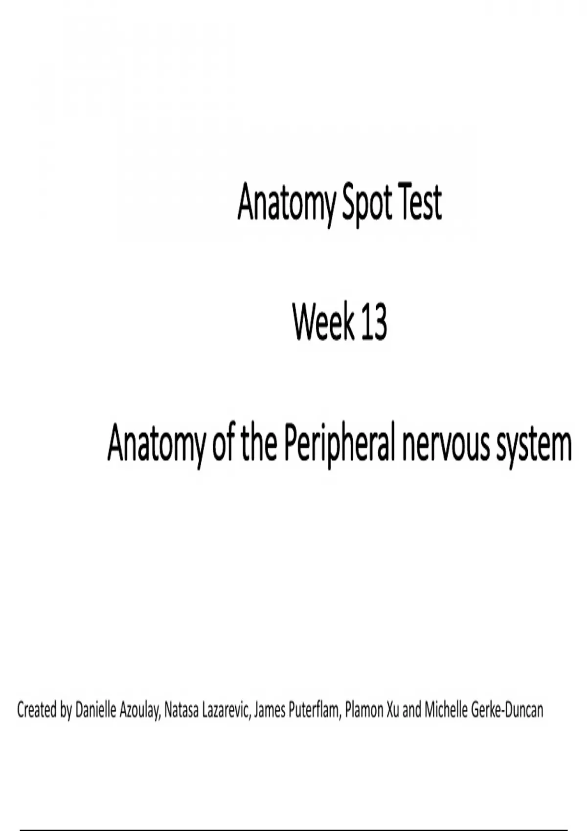 Anatomy and Physiology Spot Test | Organ Systems Identification - Stuvia US
