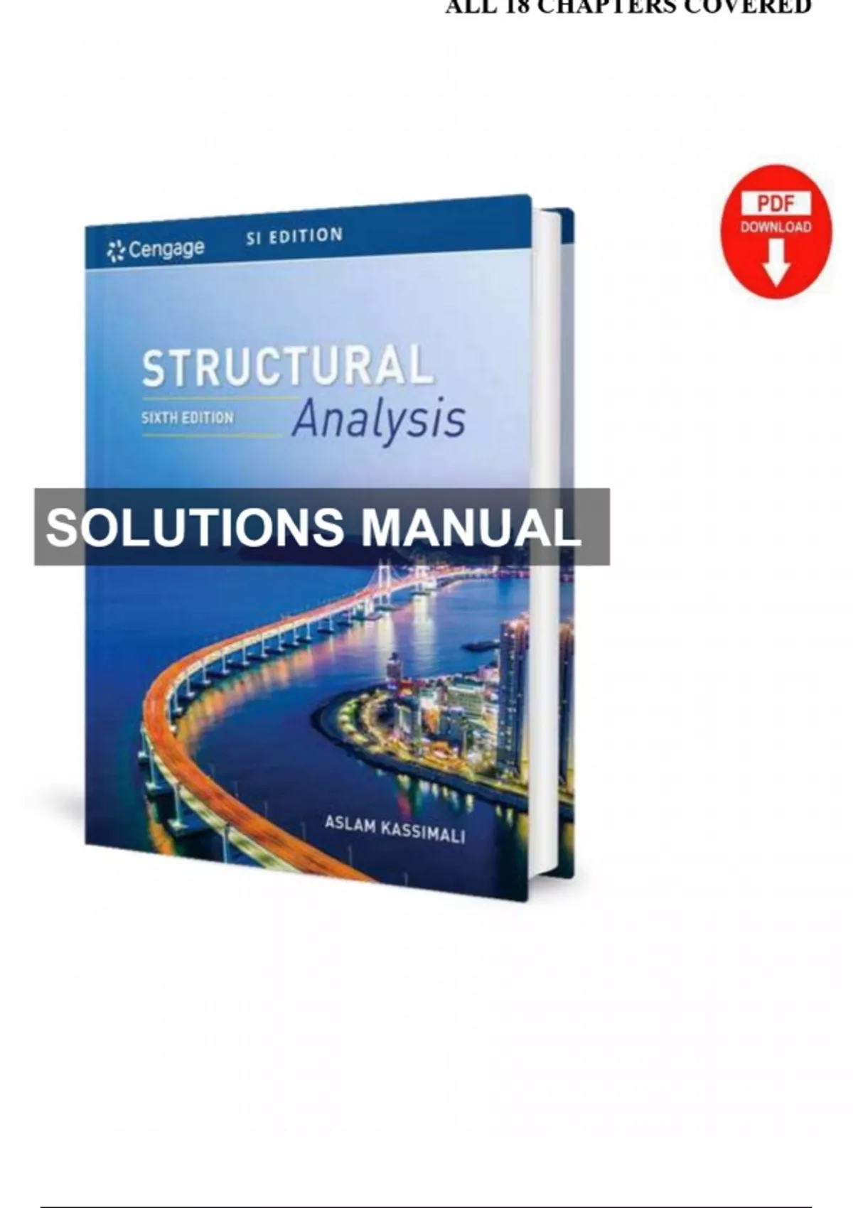 Instant Download PDF – Structural Analysis 6th SI Edition Kassimali ...