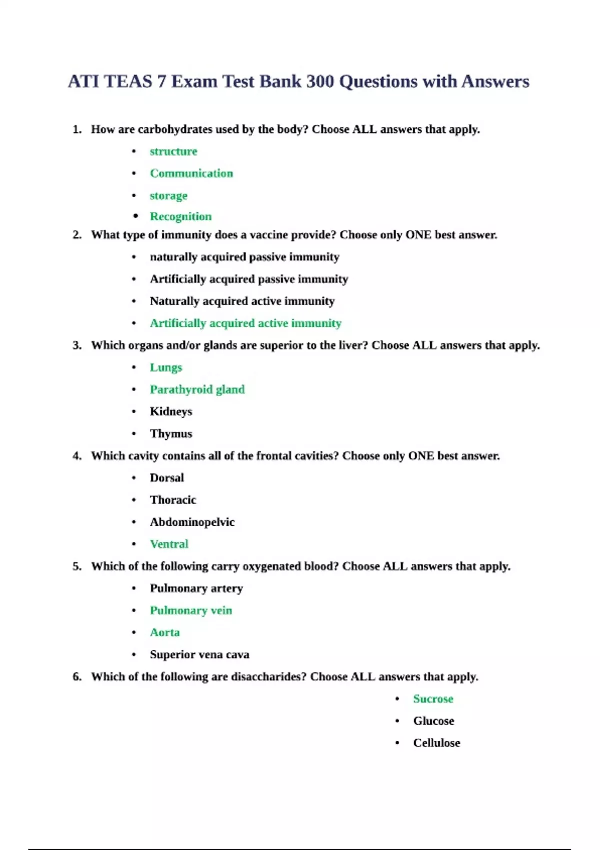 ATI TEAS 7 Exam Practice Questions Bank | 300 High-Yield Questions ...