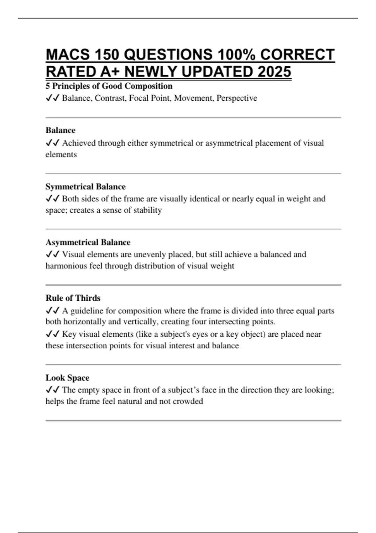 MACS 150 QUESTIONS 100% CORRECT RATED A+ NEWLY UPDATED 2025 - MACS ...