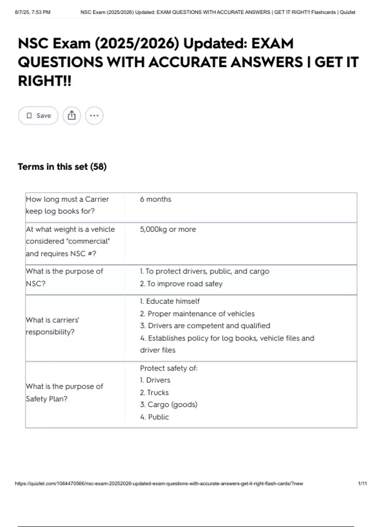 NSC Exam (2025/2026) Updated: EXAM QUESTIONS WITH ACCURATE ANSWERS ...
