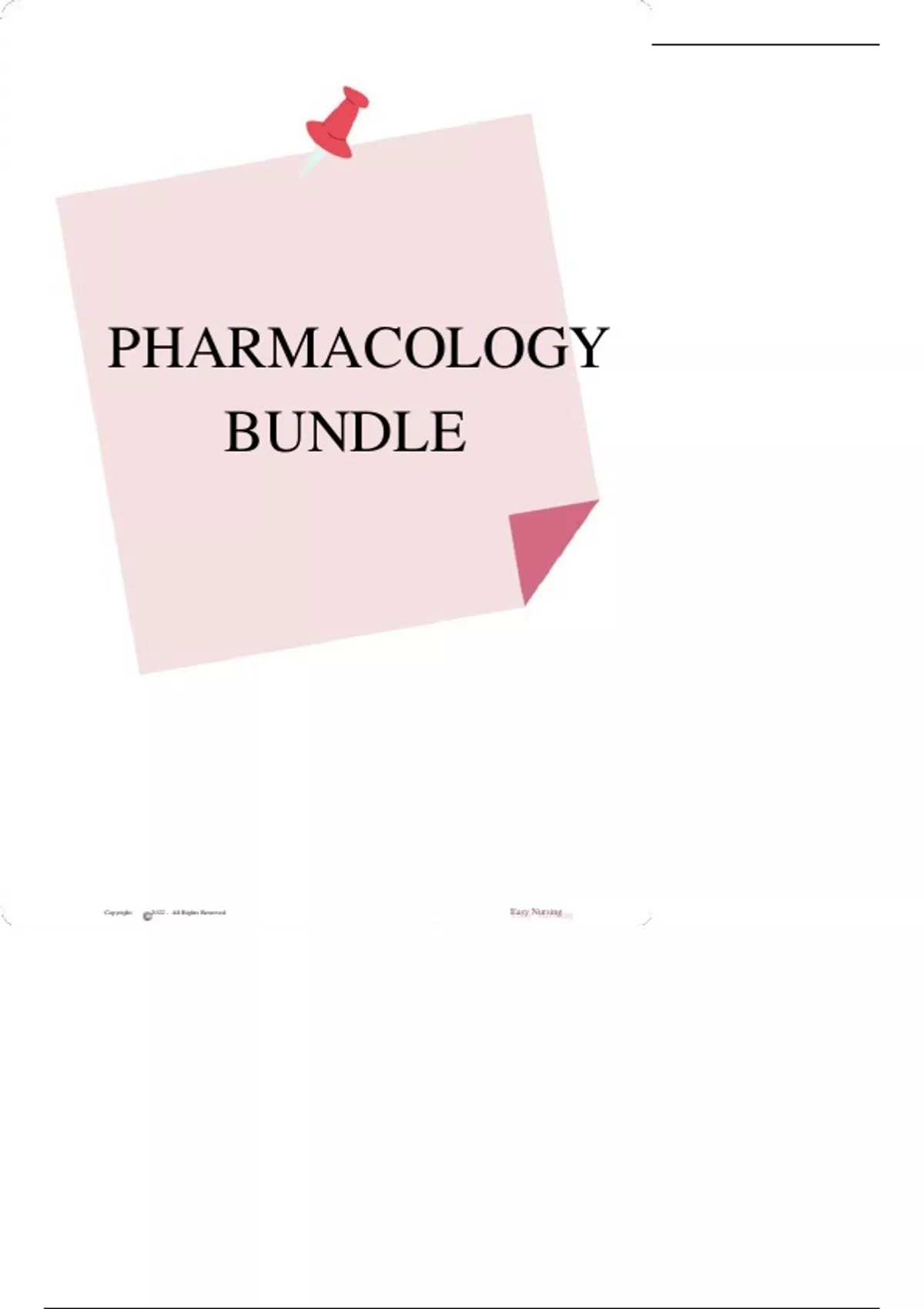 Pharmacology Bundle | Basic Pharmacology Notes & Drug Study Guides 2025 ...