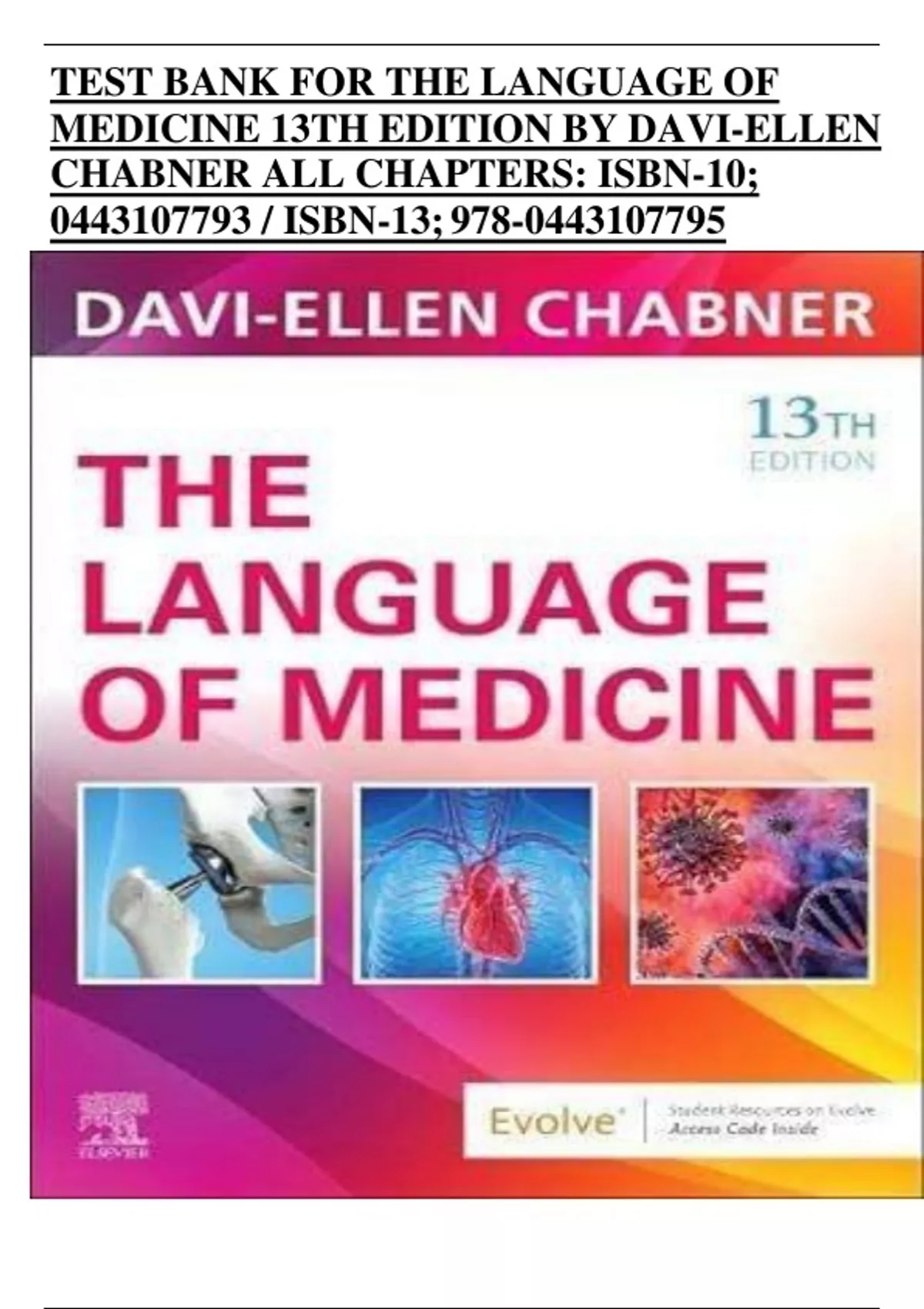 The Language of Medicine – 13th Edition (Davi-Ellen Chabner) – Complete ...