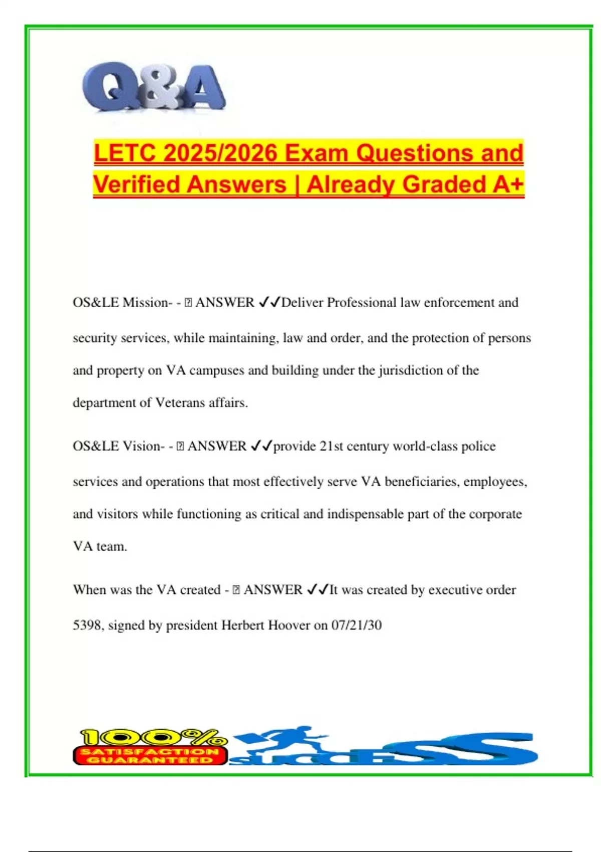 LETC Exam Prep (2025/2026) – 300+ Q&A on VA Police, Law Enforcement ...