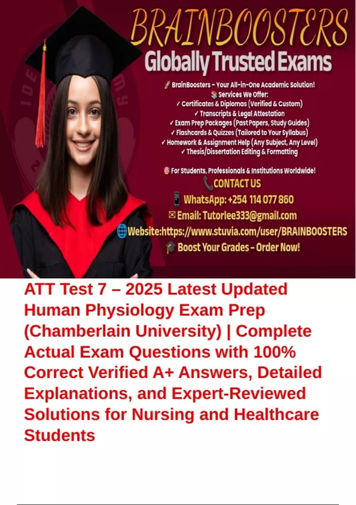 ATT Test 7 – 2025 Latest Updated Human Physiology Exam Prep ...