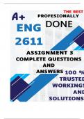 ENG2611 Assignment 3 (COMPLETE ANSWERS) 2025 - DUE August 2025 ...
