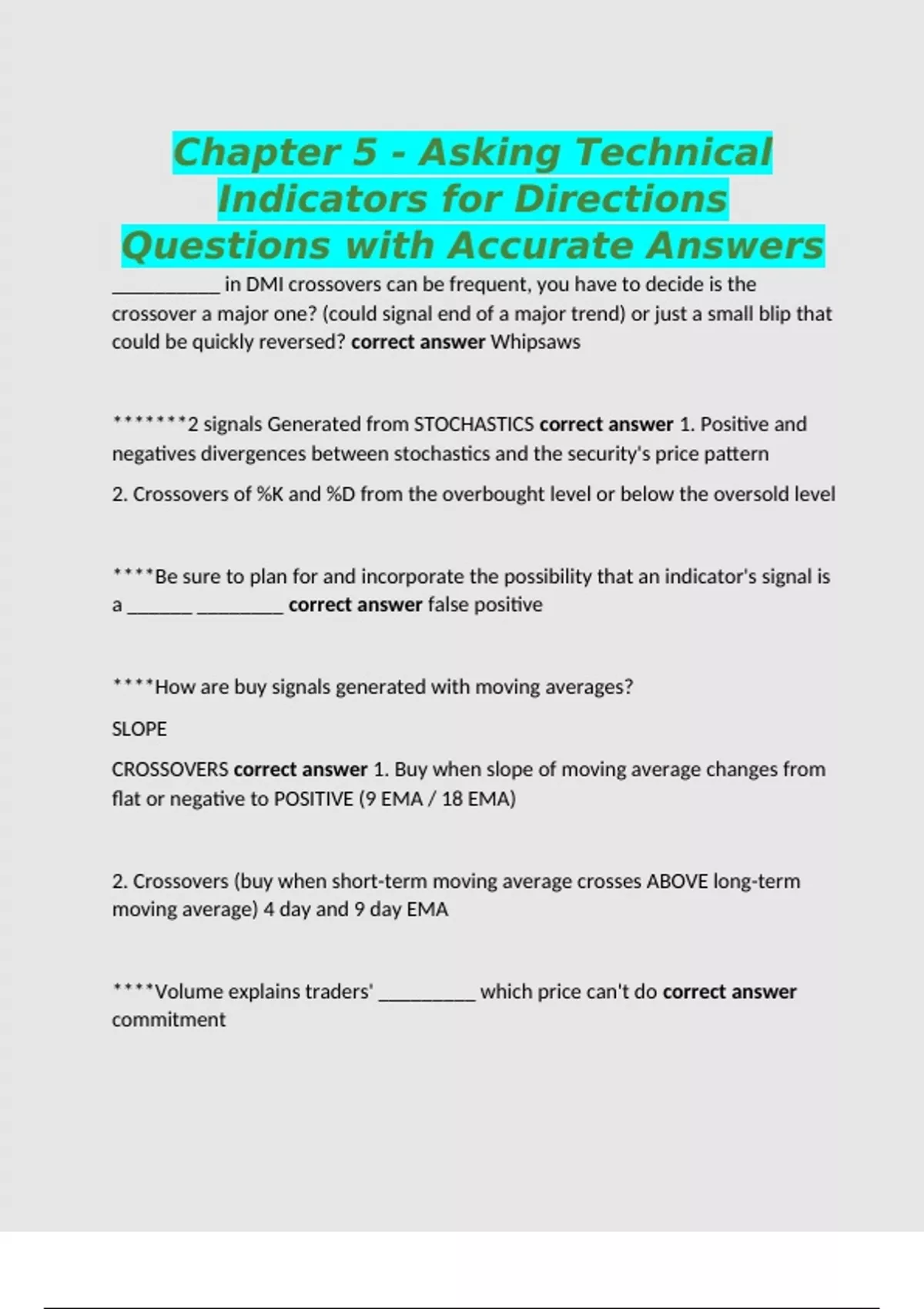 Chapter 5 - Asking Technical Indicators for Directions Questions with ...
