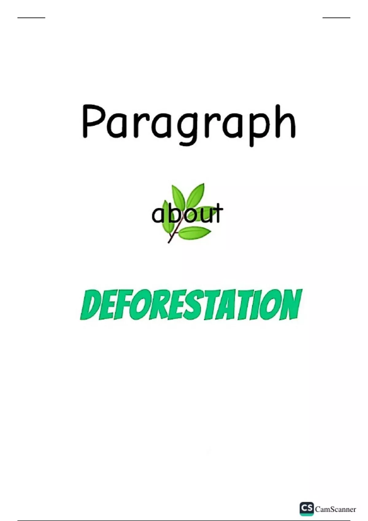 Summary Short Paragraph on Deforestation – Easy English for Students ...