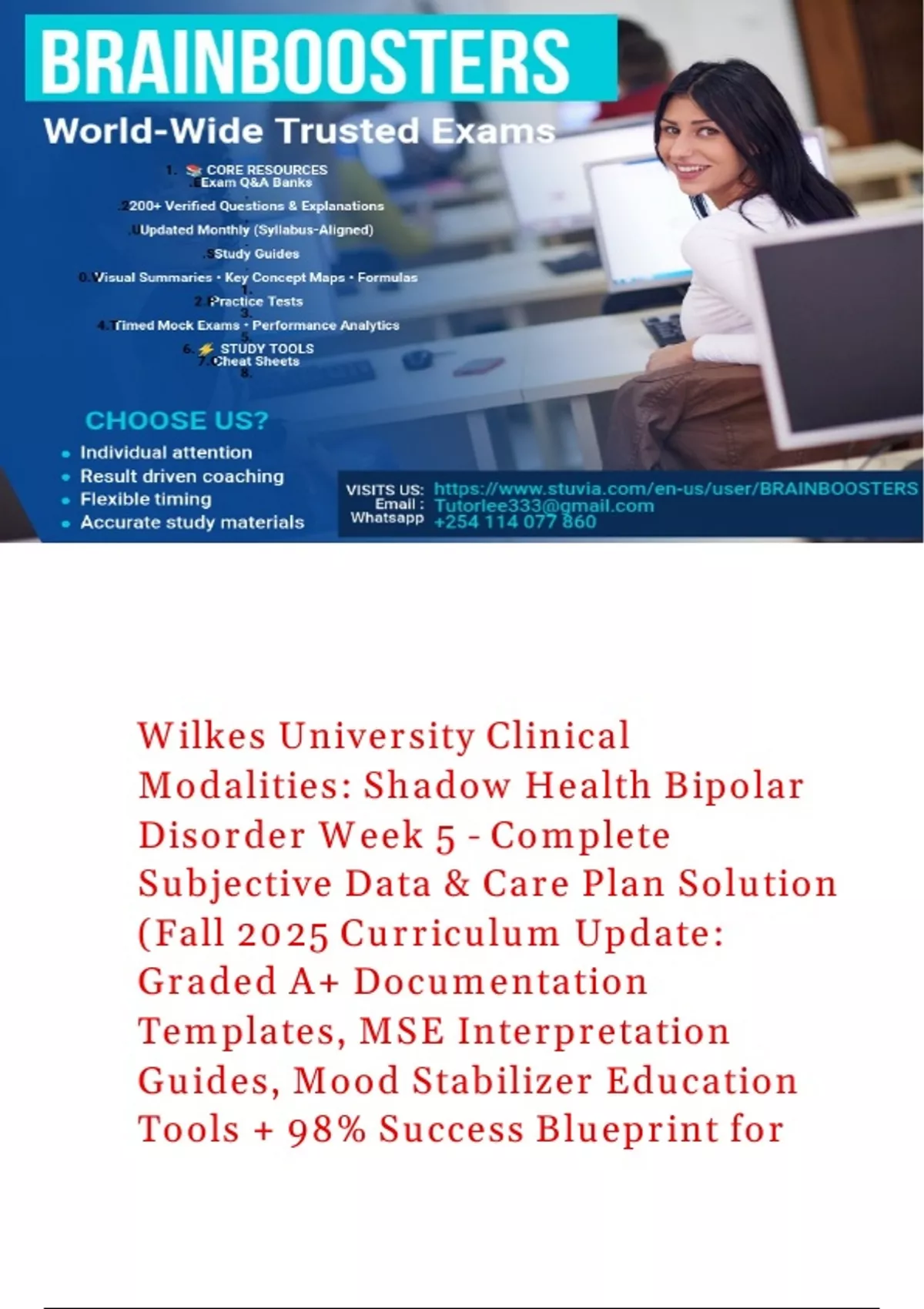 Wilkes University | Clinical Modalities | Shadow Health | Bipolar ...