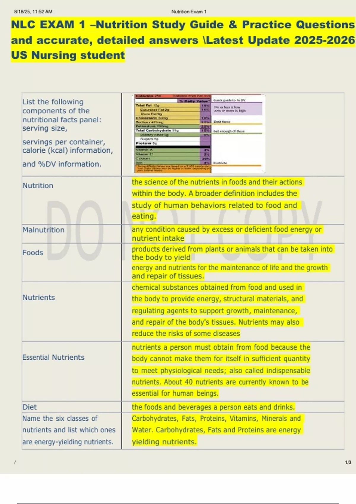 Exam (elaborations) NLC - NLC - Stuvia US