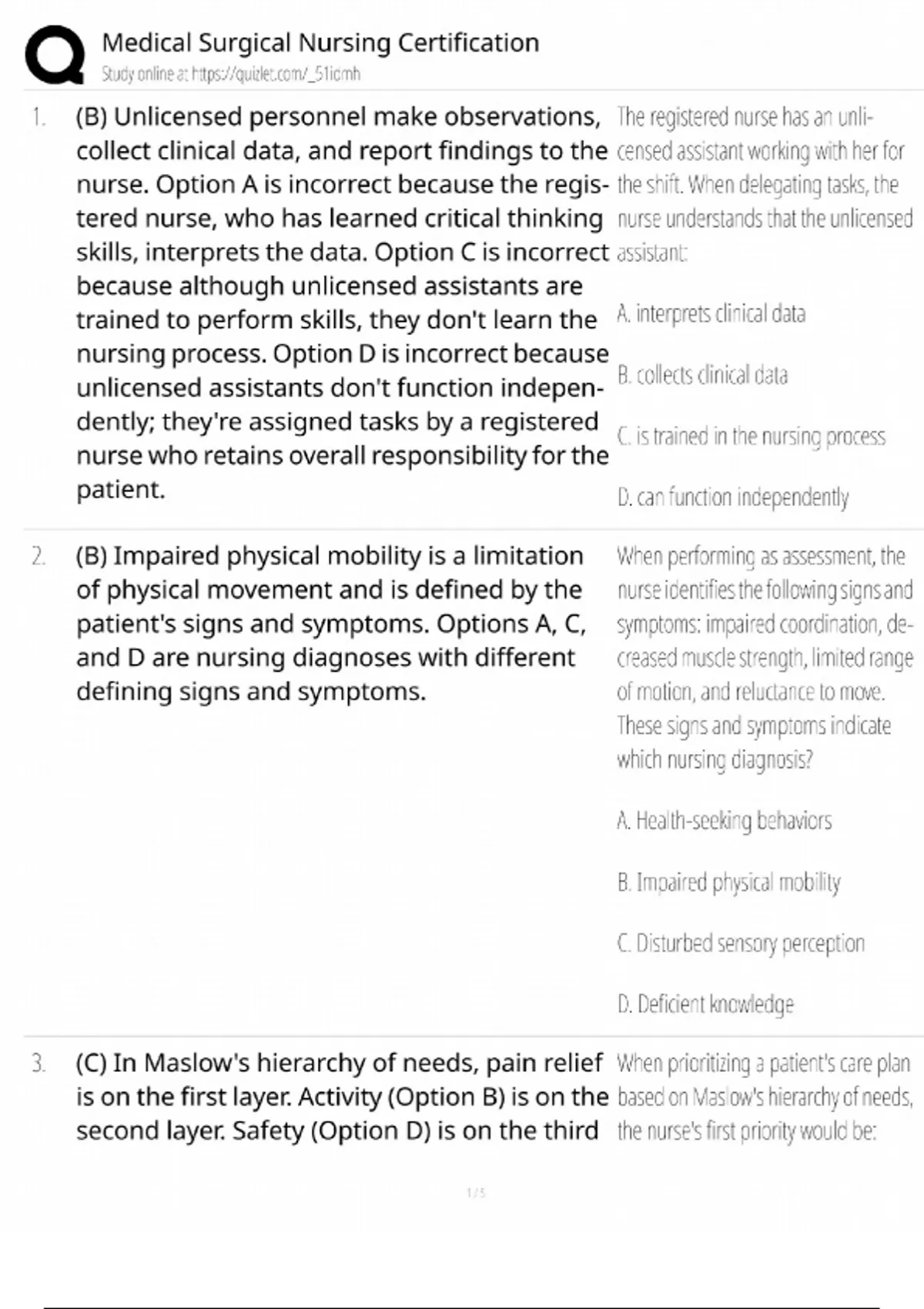 Medical-Surgical Nursing Certification 2025 / CMSRN & RN-BC Exam Prep ...