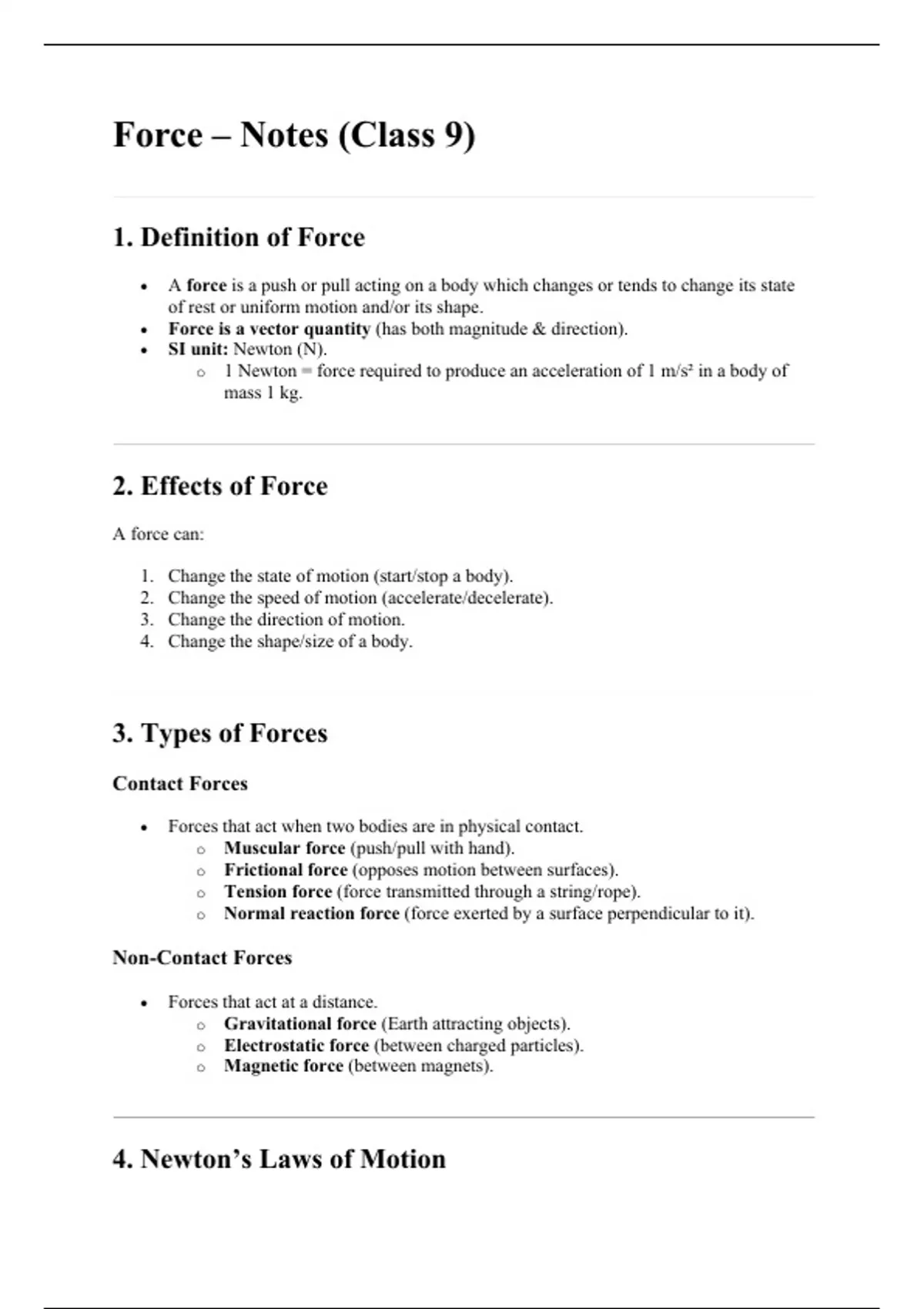 Summary The Ultimate Physics Note for Force - Physics - Stuvia US