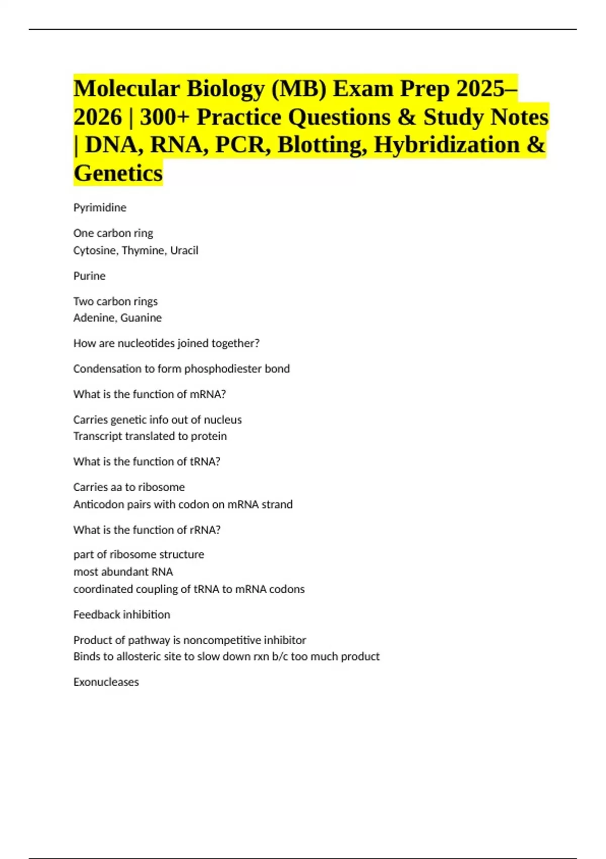 ASCP Molecular Biology (MB) Exam Prep 2024–2025 | 300+ Practice ...