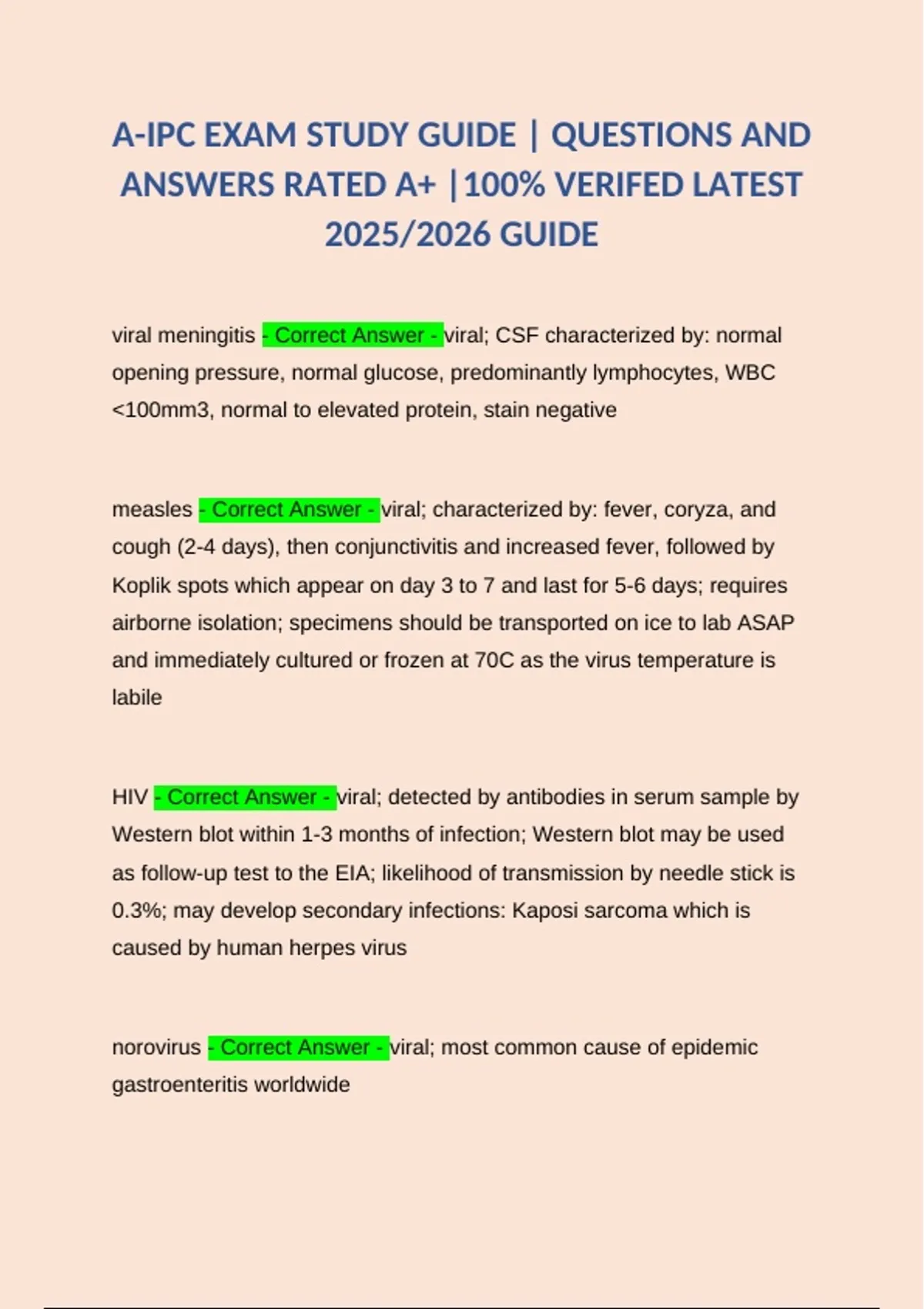 A-IPC EXAM STUDY GUIDE | QUESTIONS AND ANSWERS RATED A+ |100% VERIFED ...