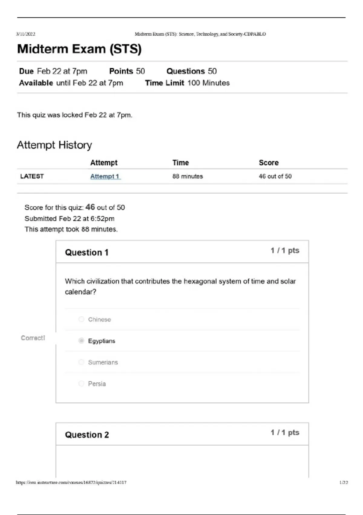 Midterm Exam (STS): Science, Technology, and Society-CDPABLO | Questions and Answers | 2025 New ...