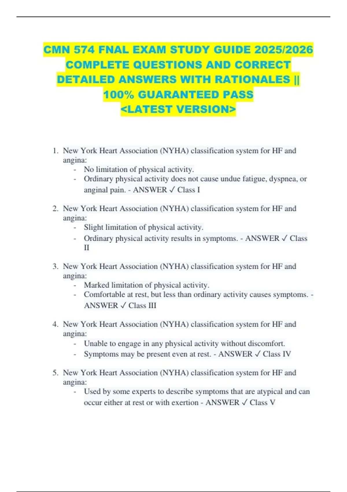 CMN 574 FNAL EXAM STUDY GUIDE 2025/2026 COMPLETE QUESTIONS AND CORRECT DETAILED ANSWERS WITH ...