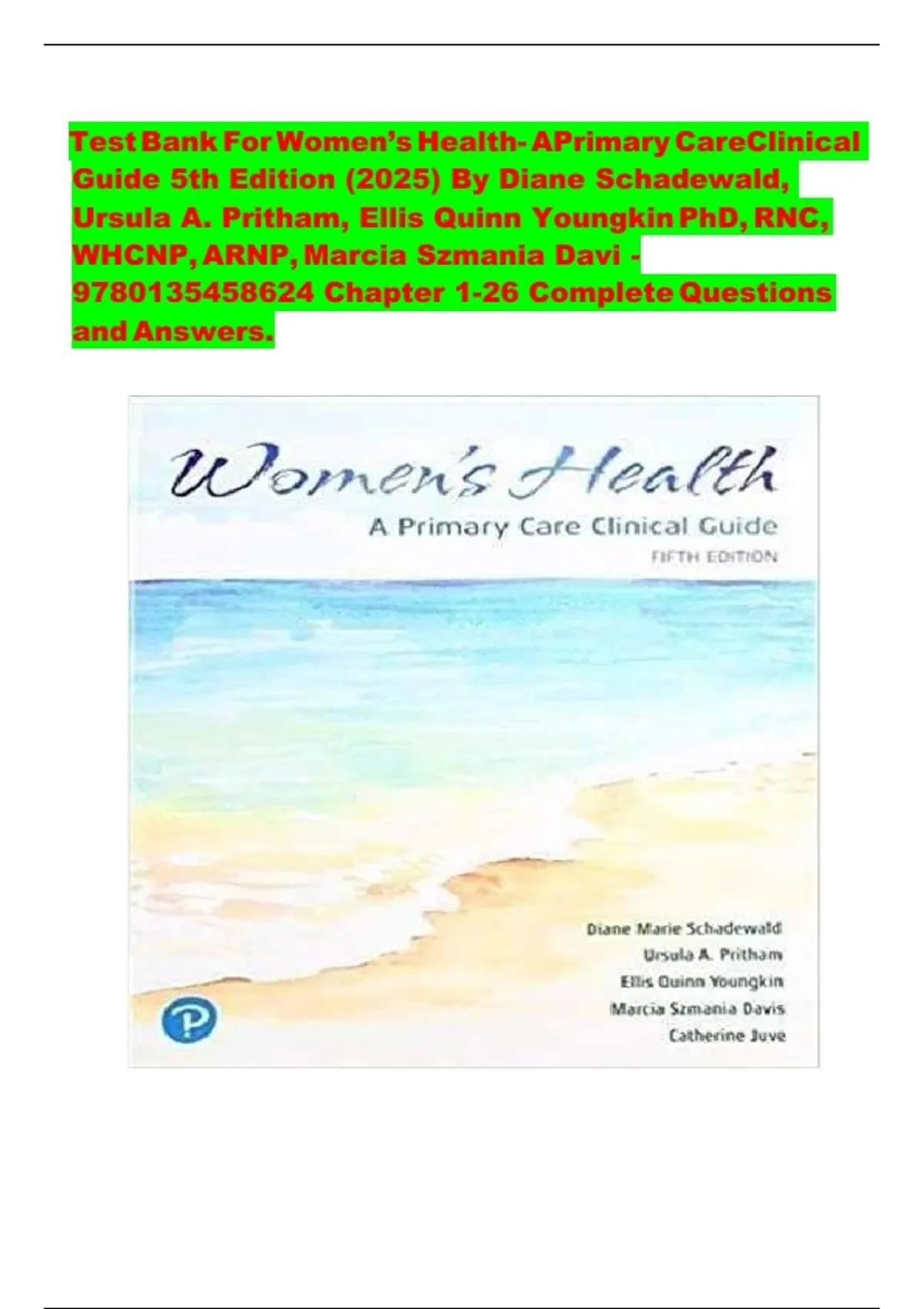 Women’s Health: A Primary Care Clinical Guide (5th Edition, Schuiling ...