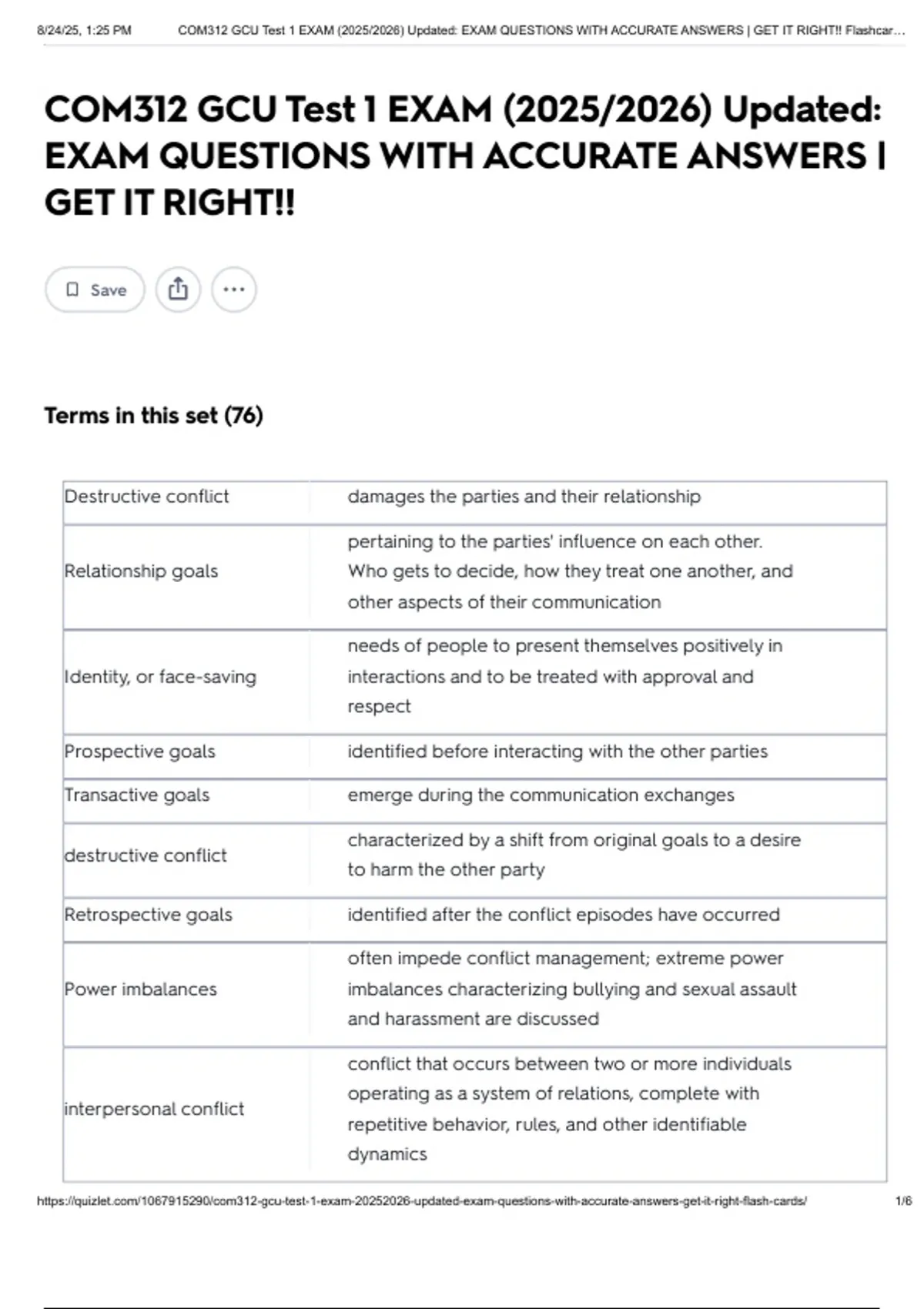 COM312 GCU Test 1 EXAM (2025/2026) Updated: EXAM QUESTIONS WITH ...