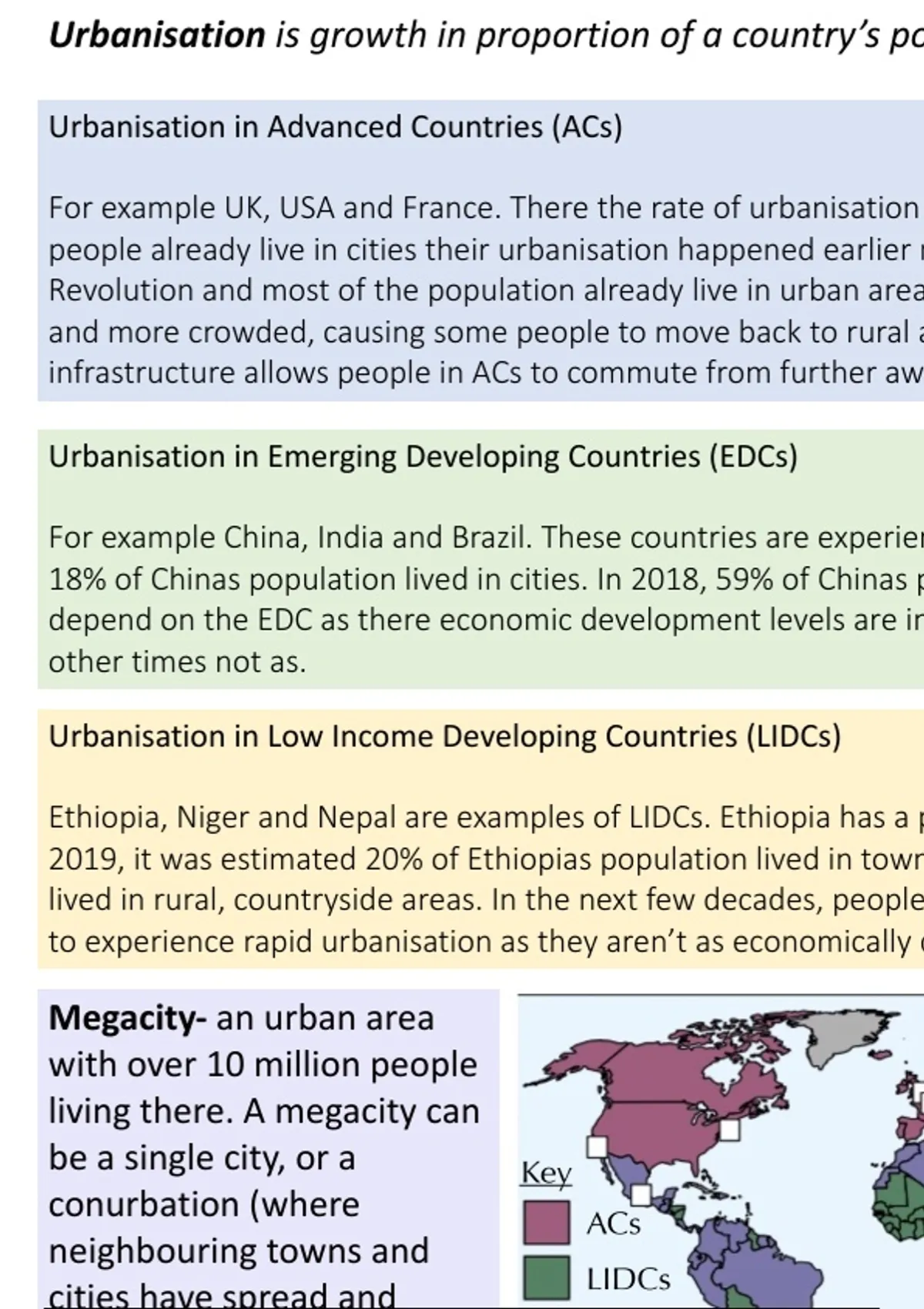 Summary OCR B Case Studies and Revision Notes - Geography - Stuvia UK