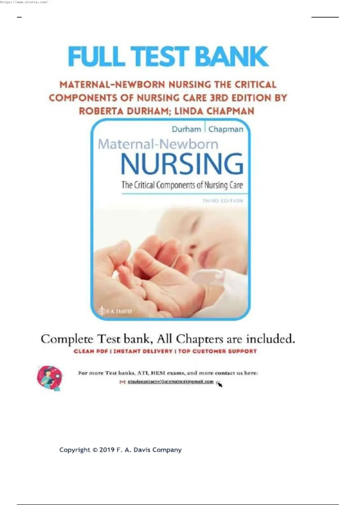 Test Bank for Maternal-Newborn Nursing: The Critical Components of ...