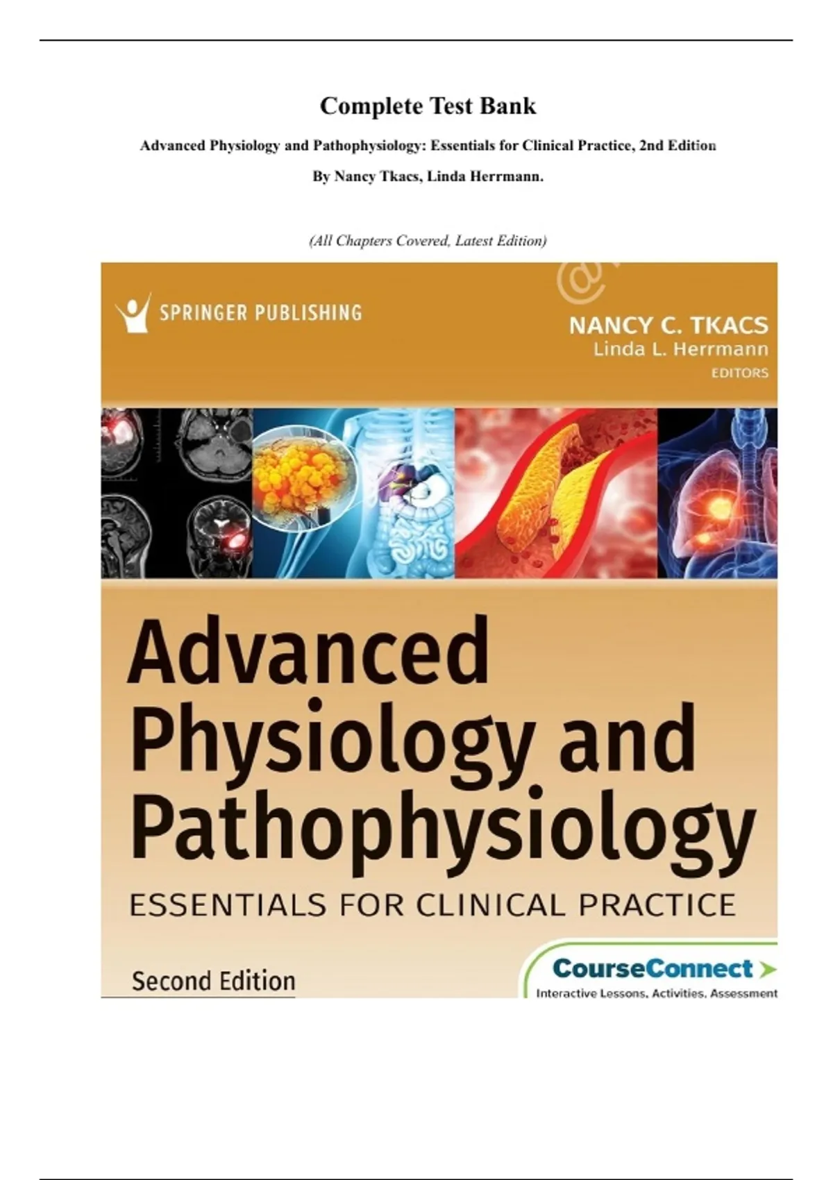 Complete Test Bank Advanced Physiology and Pathophysiology: Essentials ...