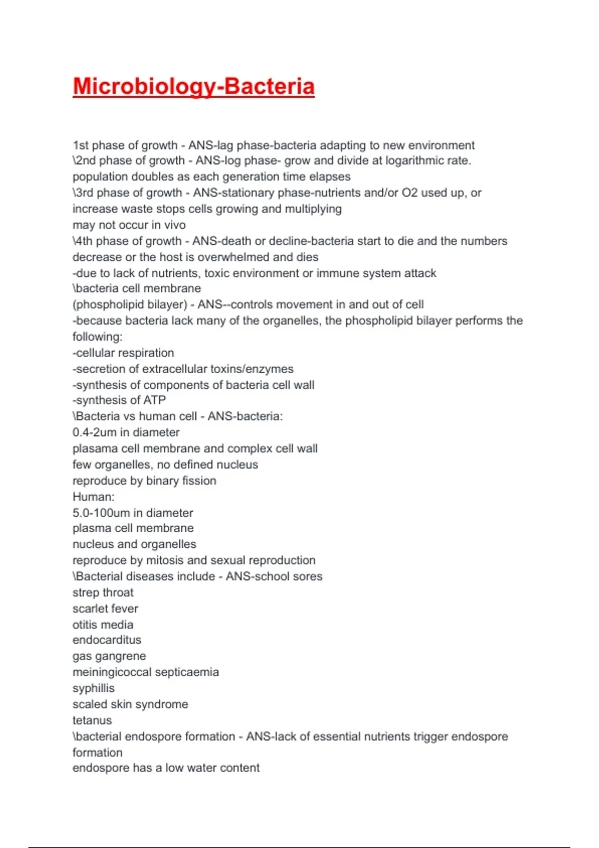 Microbiology-Bacteria Exam 2025/2026 Questions With Completed Solutions ...