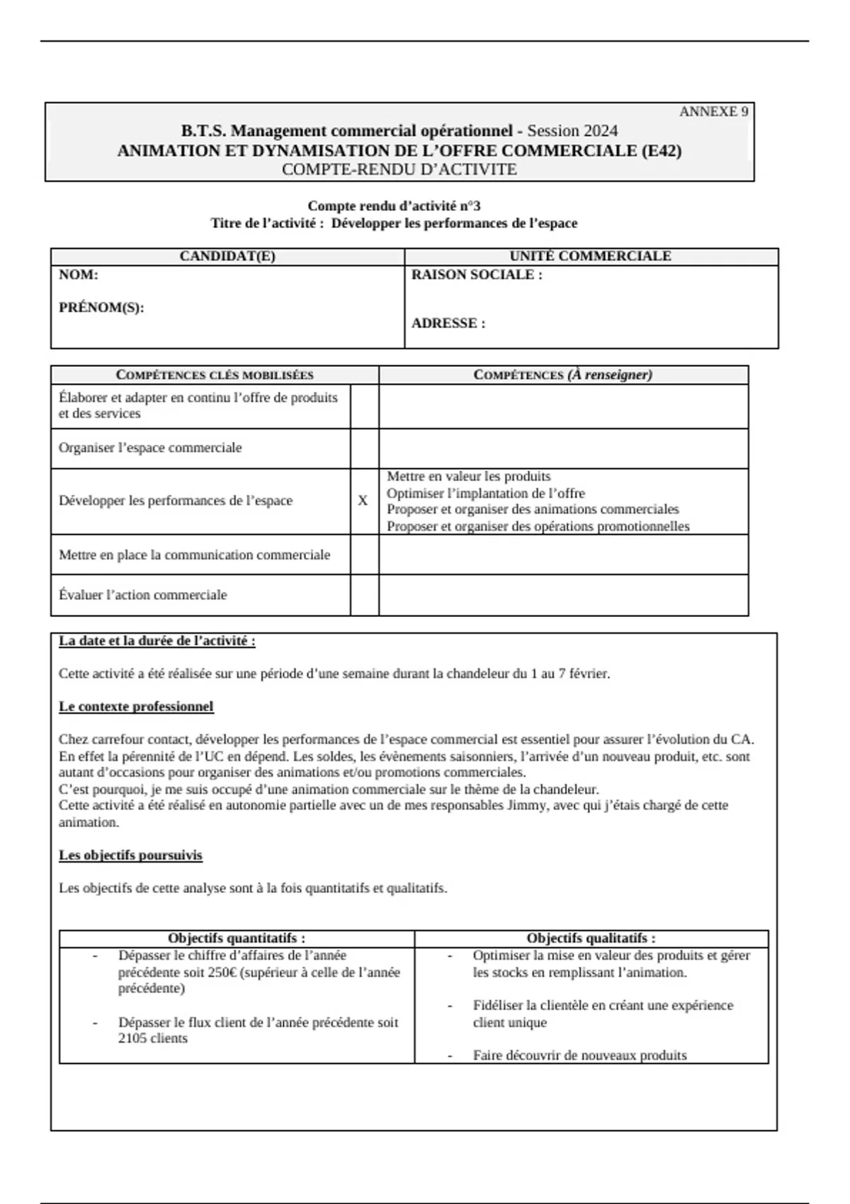 Fiches BTS MCO 2025 – DRCVC & ADOC – Compte RENDU d'activité complet - BTS MCO - Stuvia FR