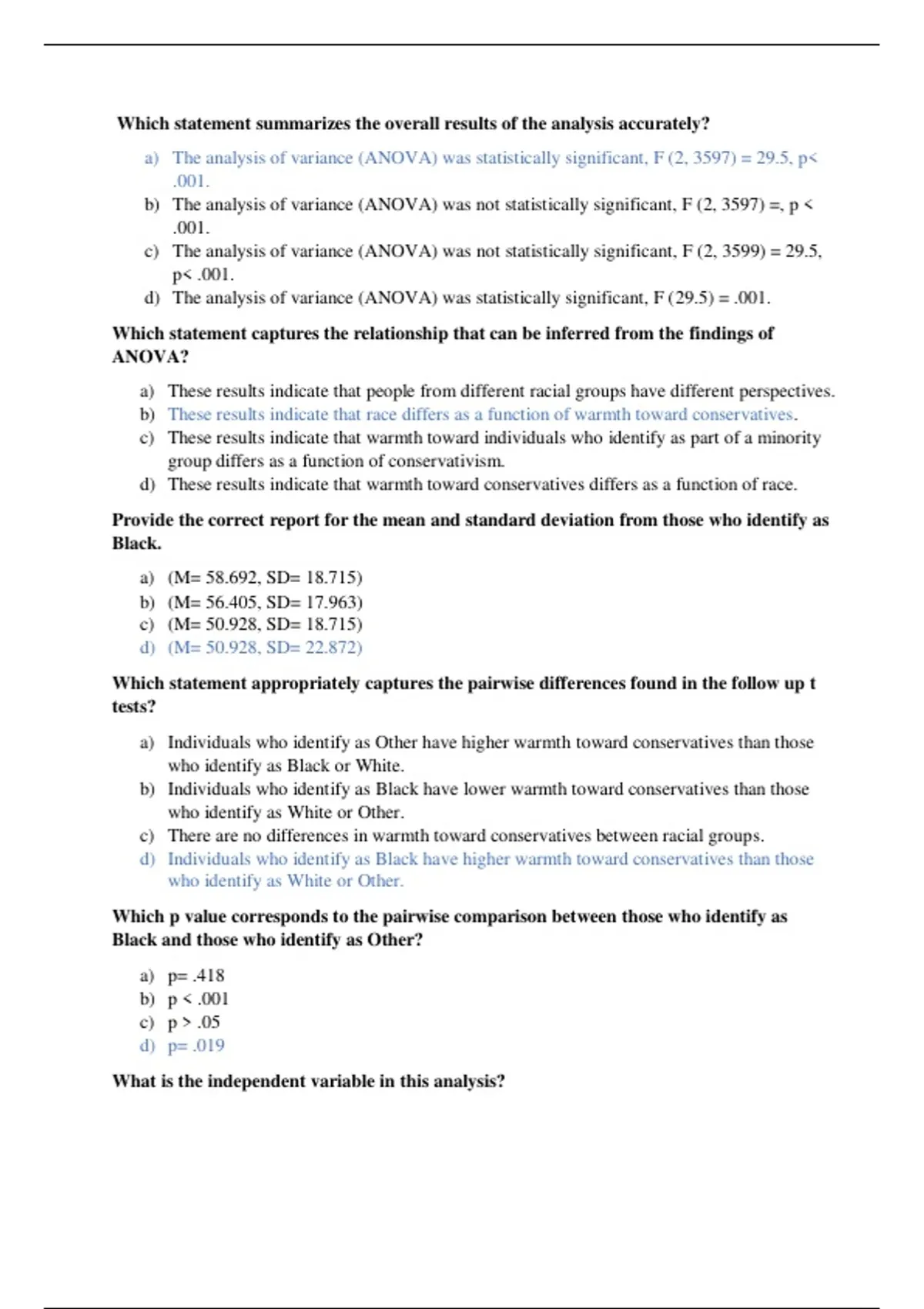 ANOVA Practice Questions – Statistical Analysis Exercises with ...
