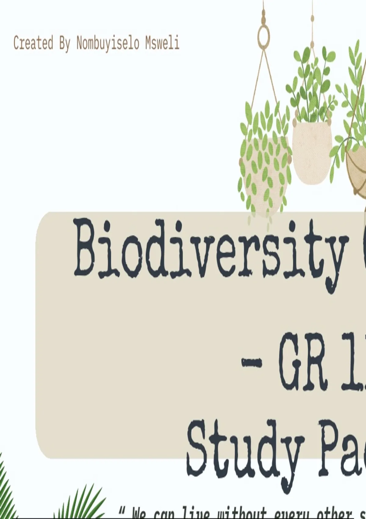 Biodiversity of plants Summary - Life Sciences (Biology) Gr 11 - Life ...