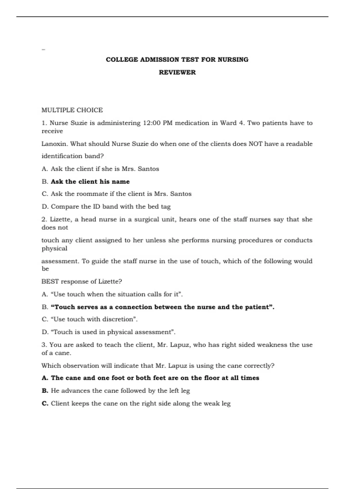 Nursing Licensure Exam (NLE) NCLEX-Style Comprehensive Reviewer ...