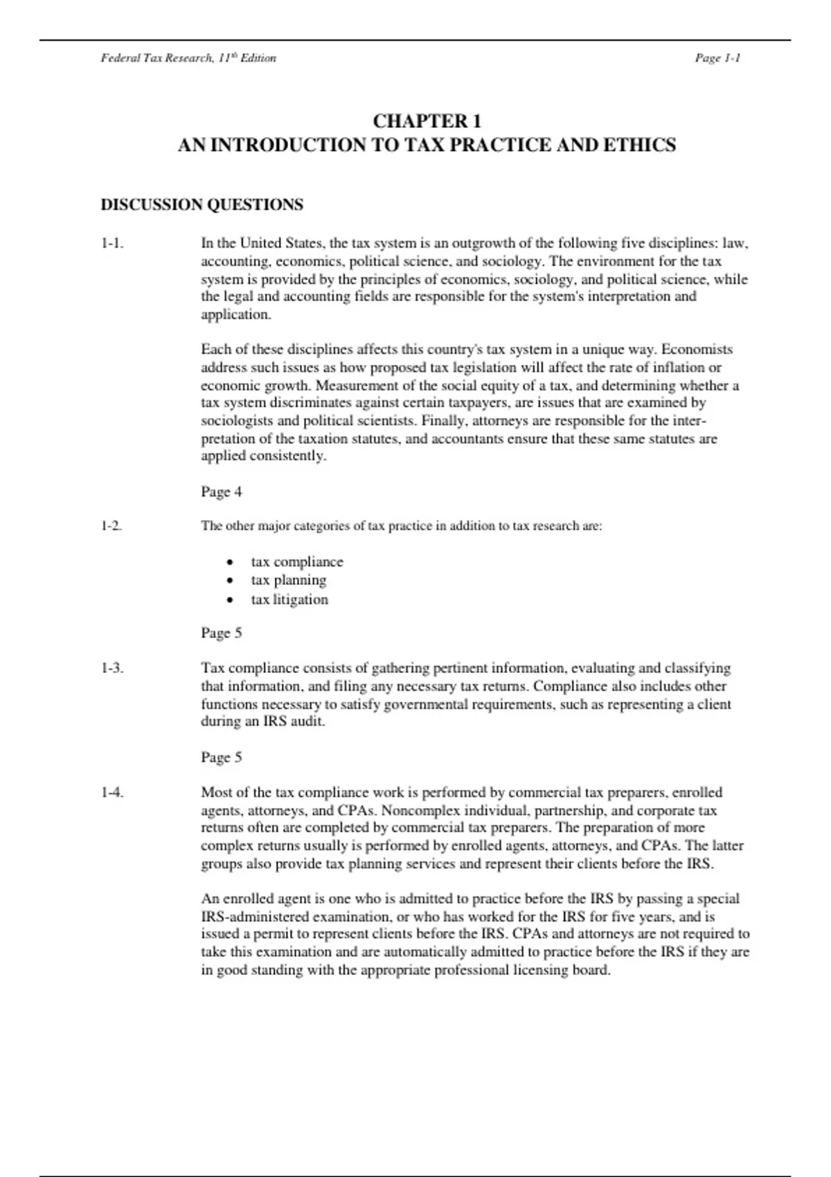 AN INTRODUCTION TO TAX PRACTICE AND ETHICS 2025 complete quiestion and ...