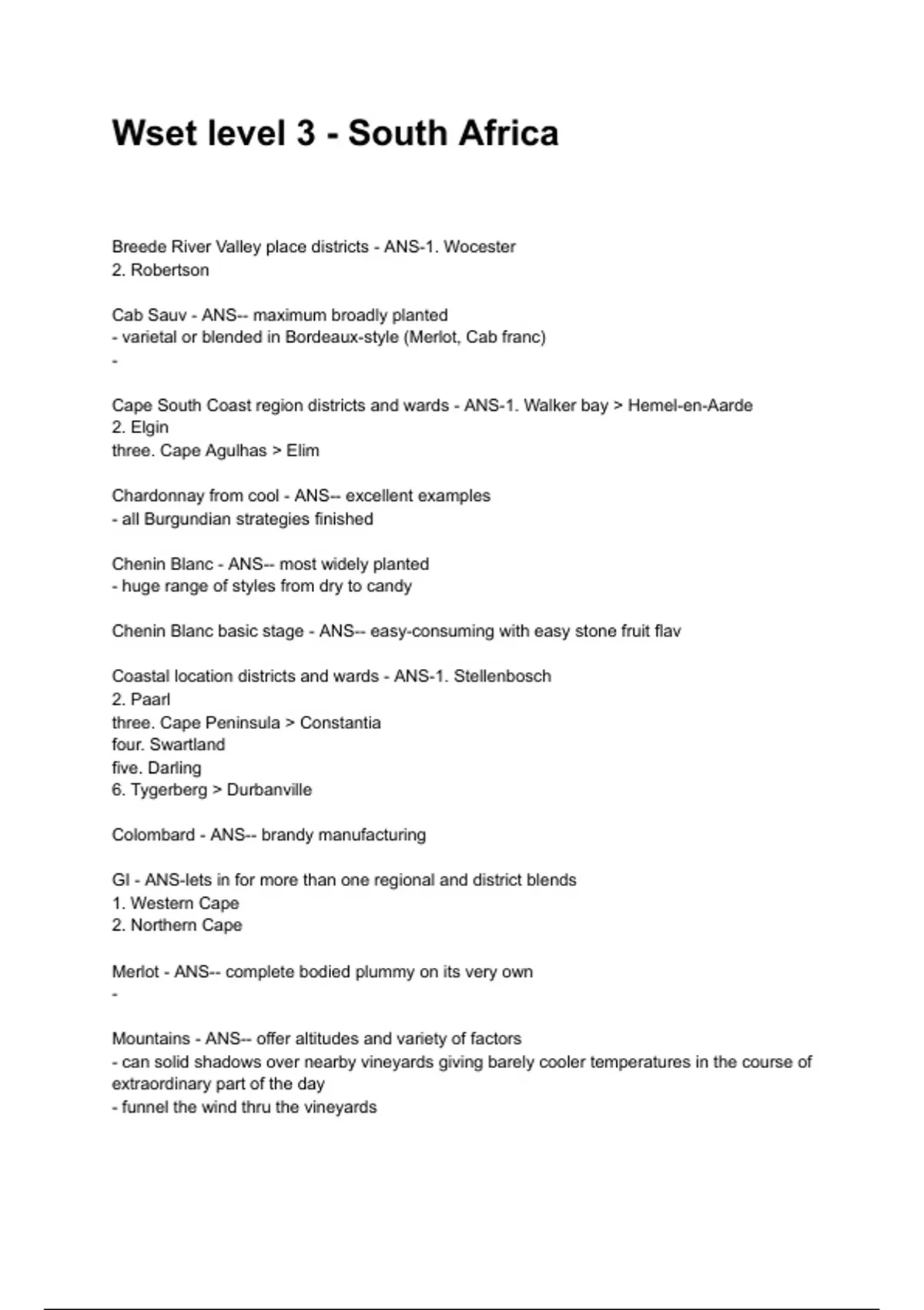 Wset level 3 - South Africa NEWEST 2025/2026 ACTUAL EXAM COMPLETE ...