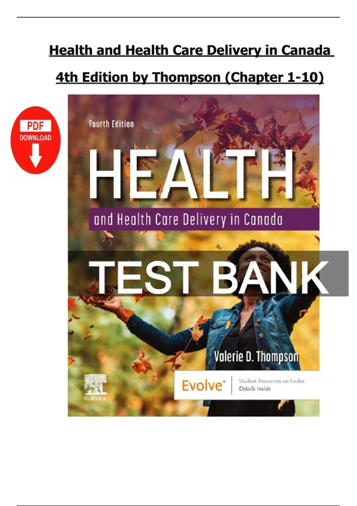 Health and Health Care Delivery in Canada (4th Edition) – Valerie D ...